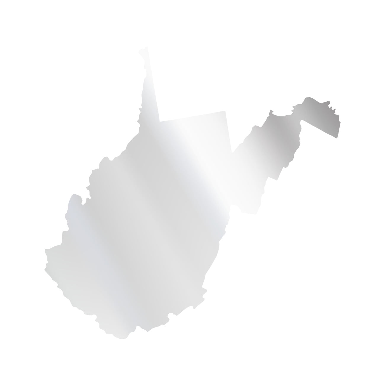 West Virginia Shaped Sticker Decal Die Cut - Self Adhesive Vinyl ...