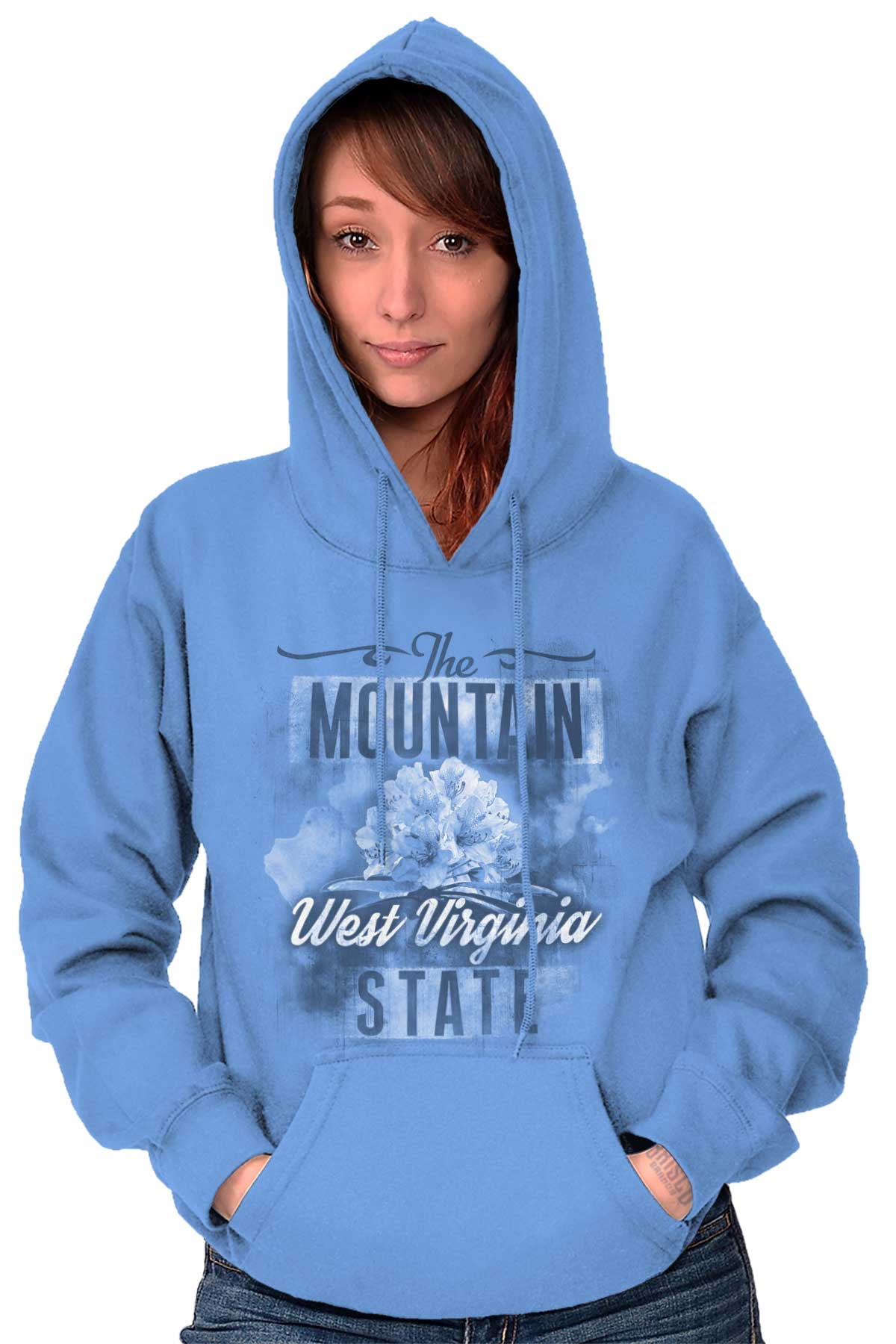 West Virginia State Flower Souvenir Hoodie Sweatshirt Women Brisco ...