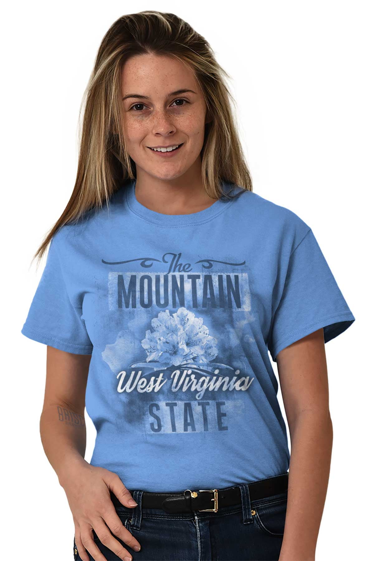 West Virginia State Flower Souvenir Women's Plus Size Graphic Tee ...