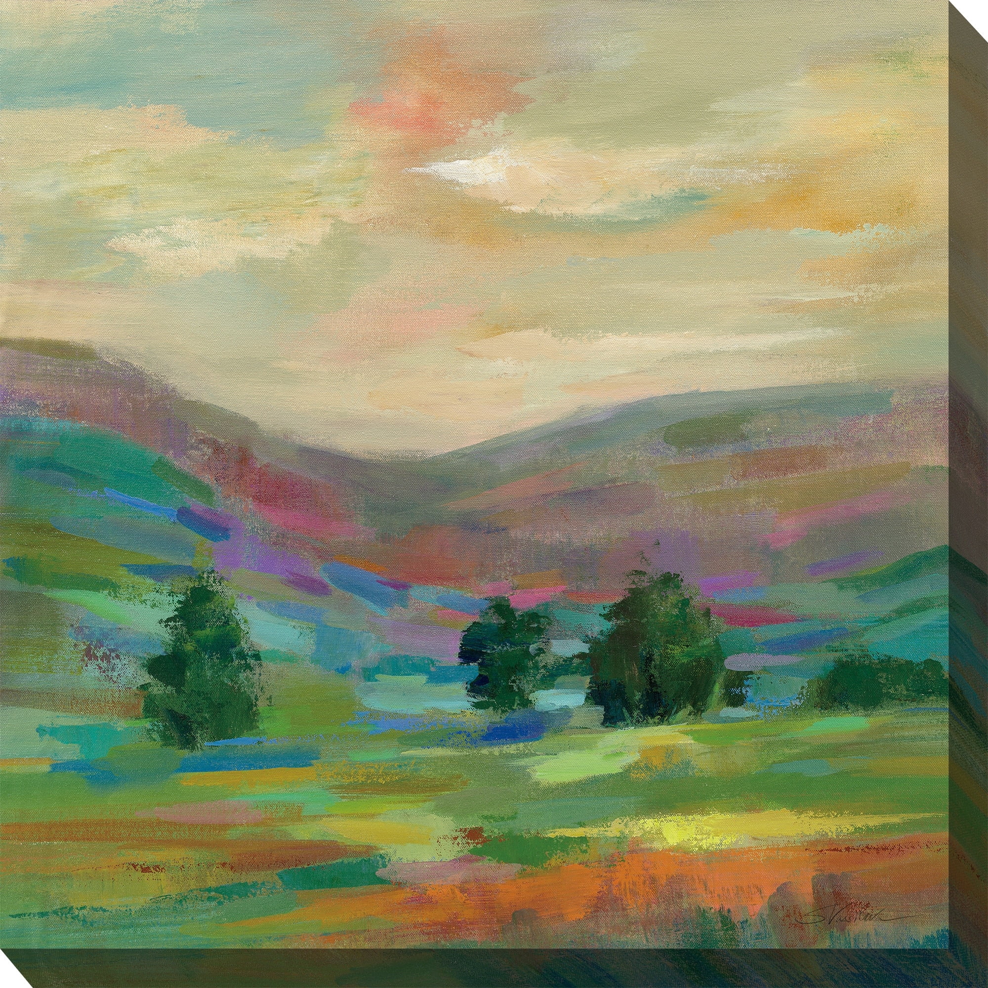 West of the Wind Fields Afar Indoor/Outdoor Art 24"x24" - Walmart.com