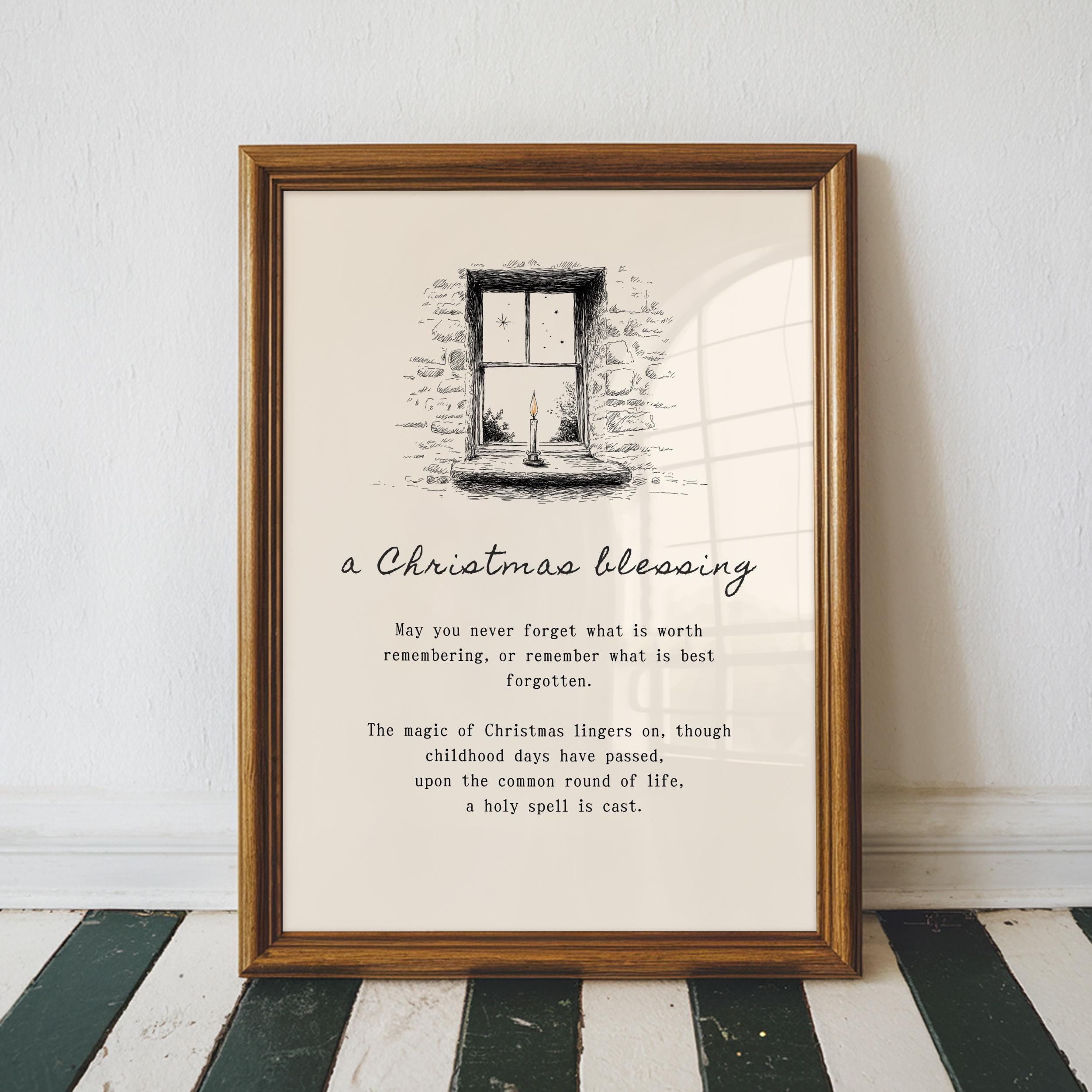 WestConfe Christmas Blessing Print – “May You Never Forget What Is ...