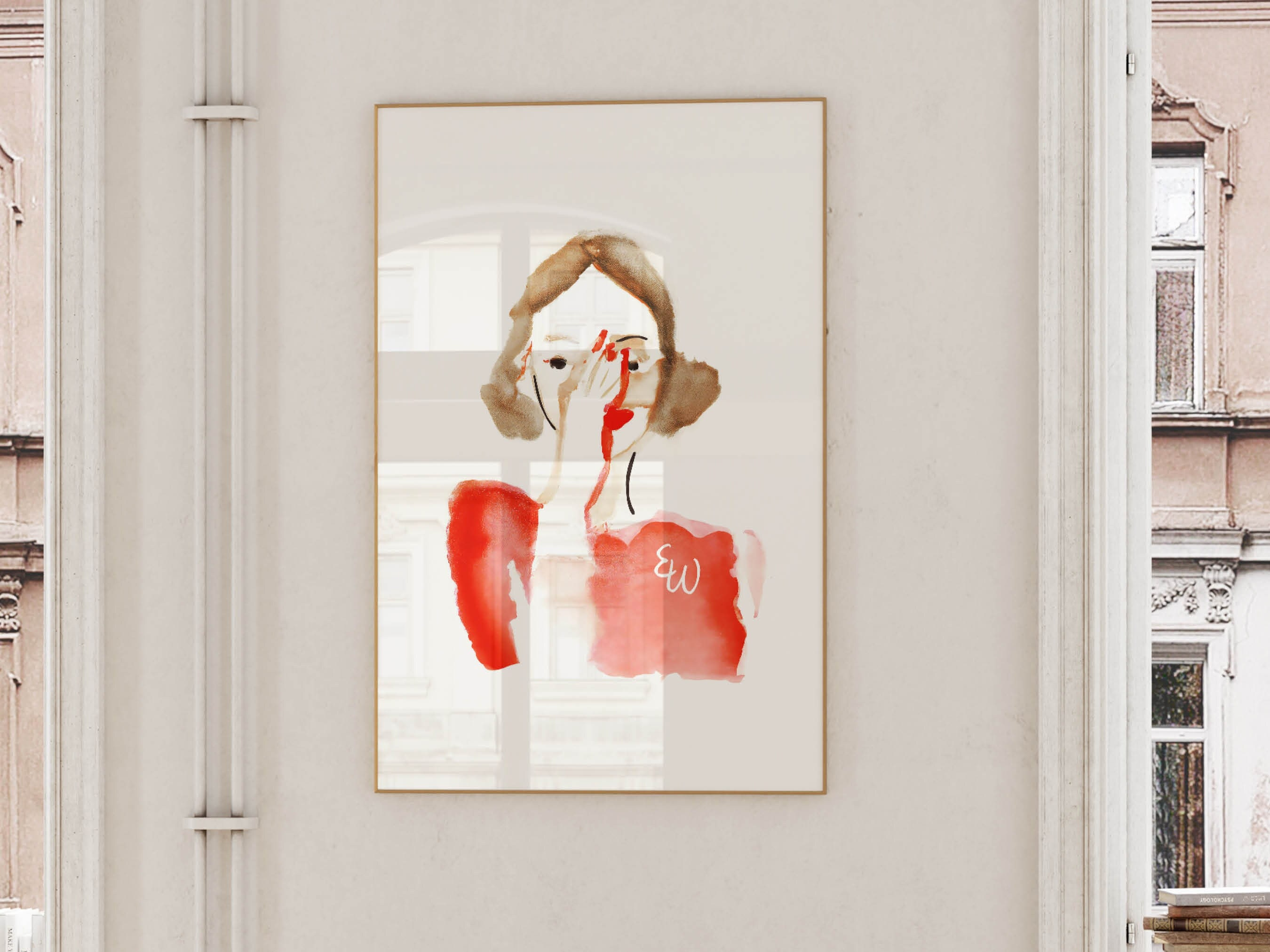 WestConfe Ew Girl Bathroom Art Print Bathroom Wall Decor Funny Bathroom ...