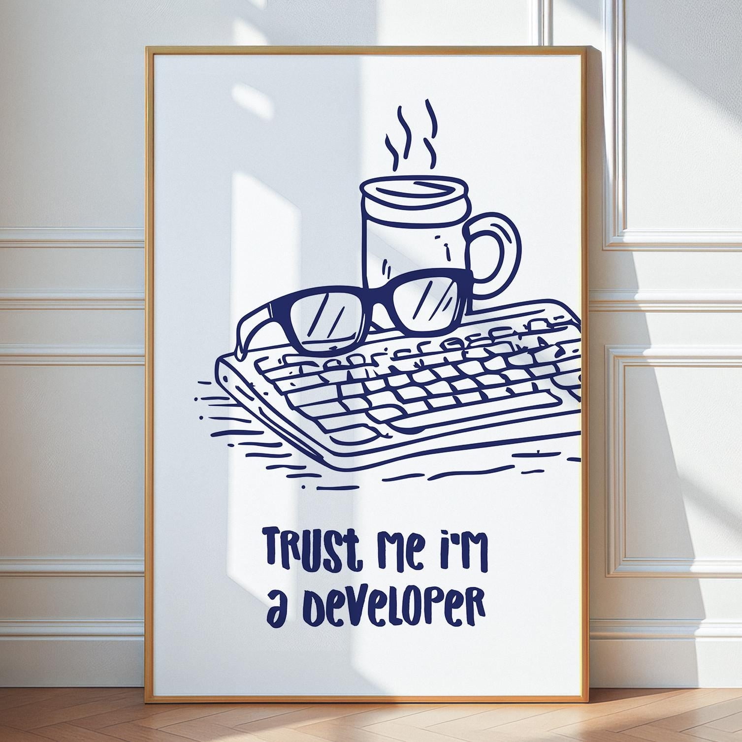 WestConfe Fun Developer Poster, Nerdy Computer Science Office Decor, Programming Wall Art ...