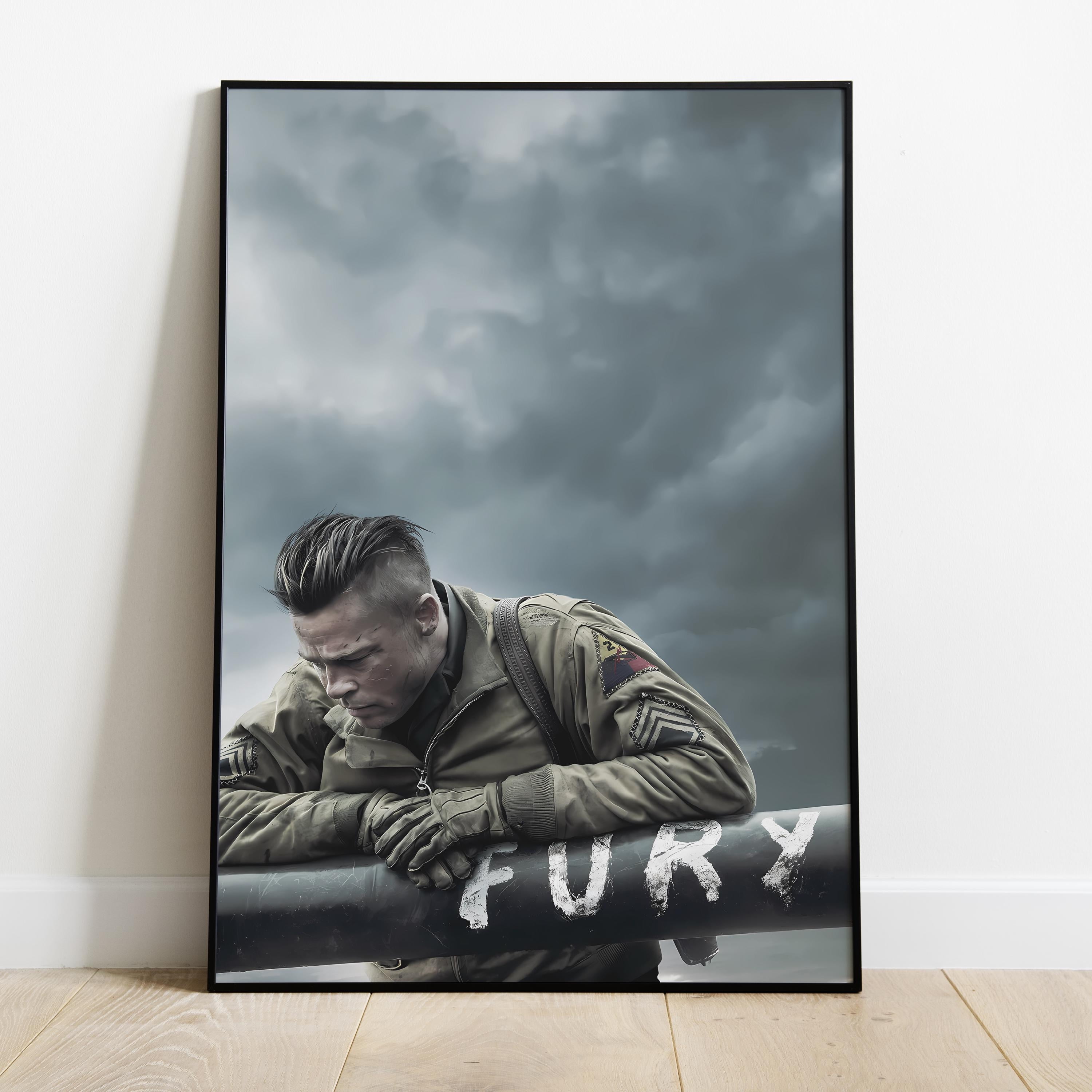 WestConfe Fury Poster, Frameless Wall Art & Print, Home Decor, WW2 ...