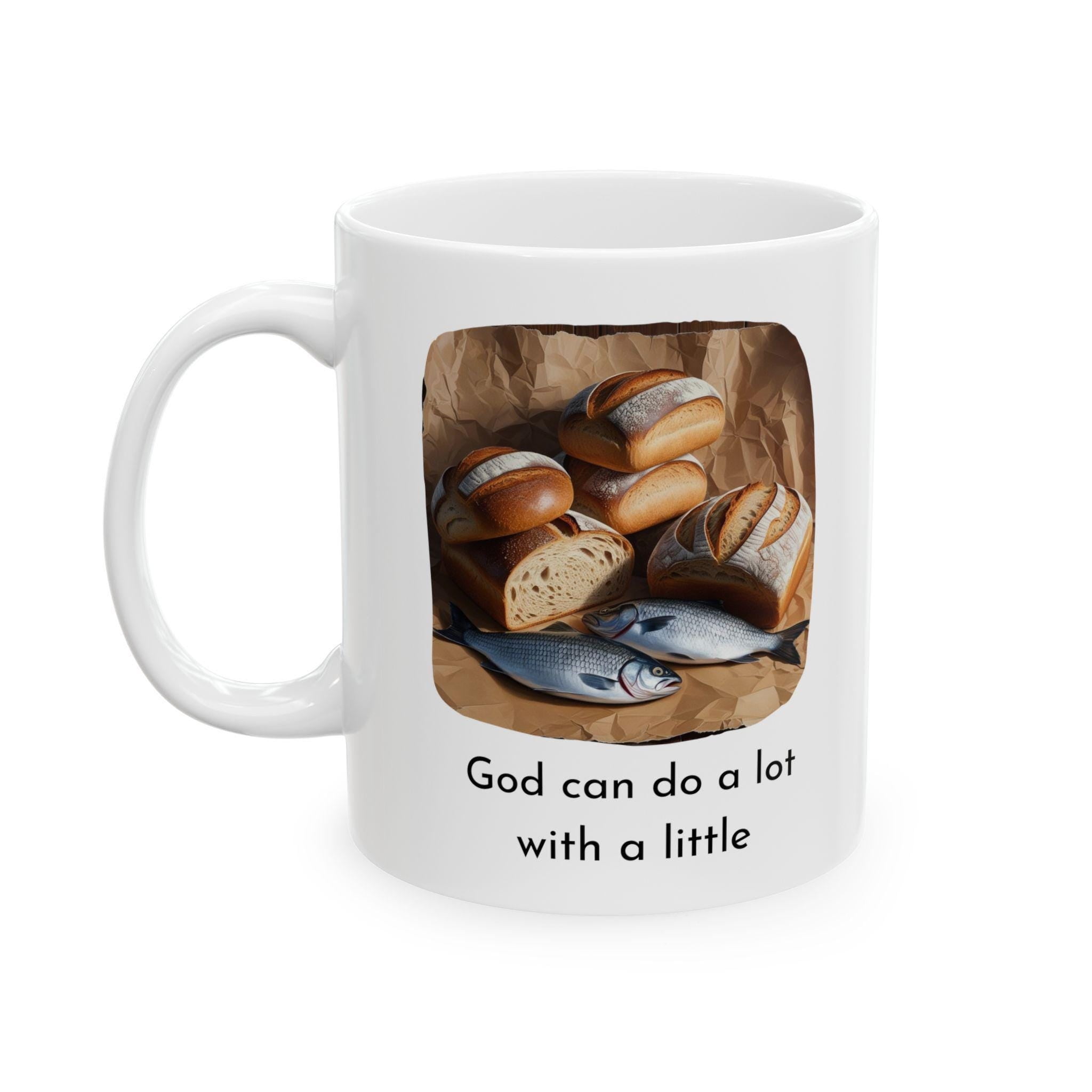 WestConfe Religious Ceramic Mug, Feeding the 5000, Christian Coffee Cup ...