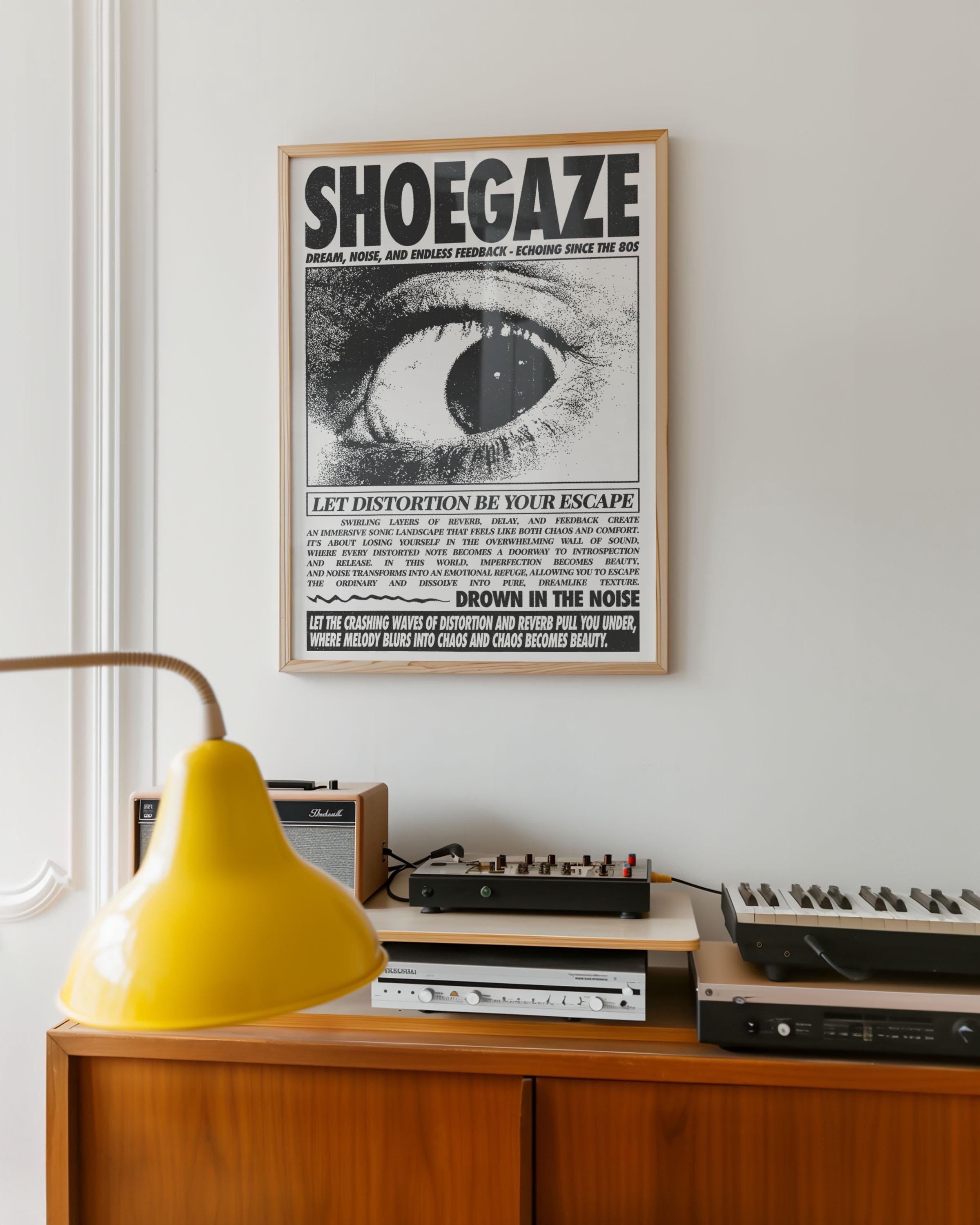 WestConfe Retro Shoegaze Music Poster: Vintage Vibe Wall Art - Walmart.com