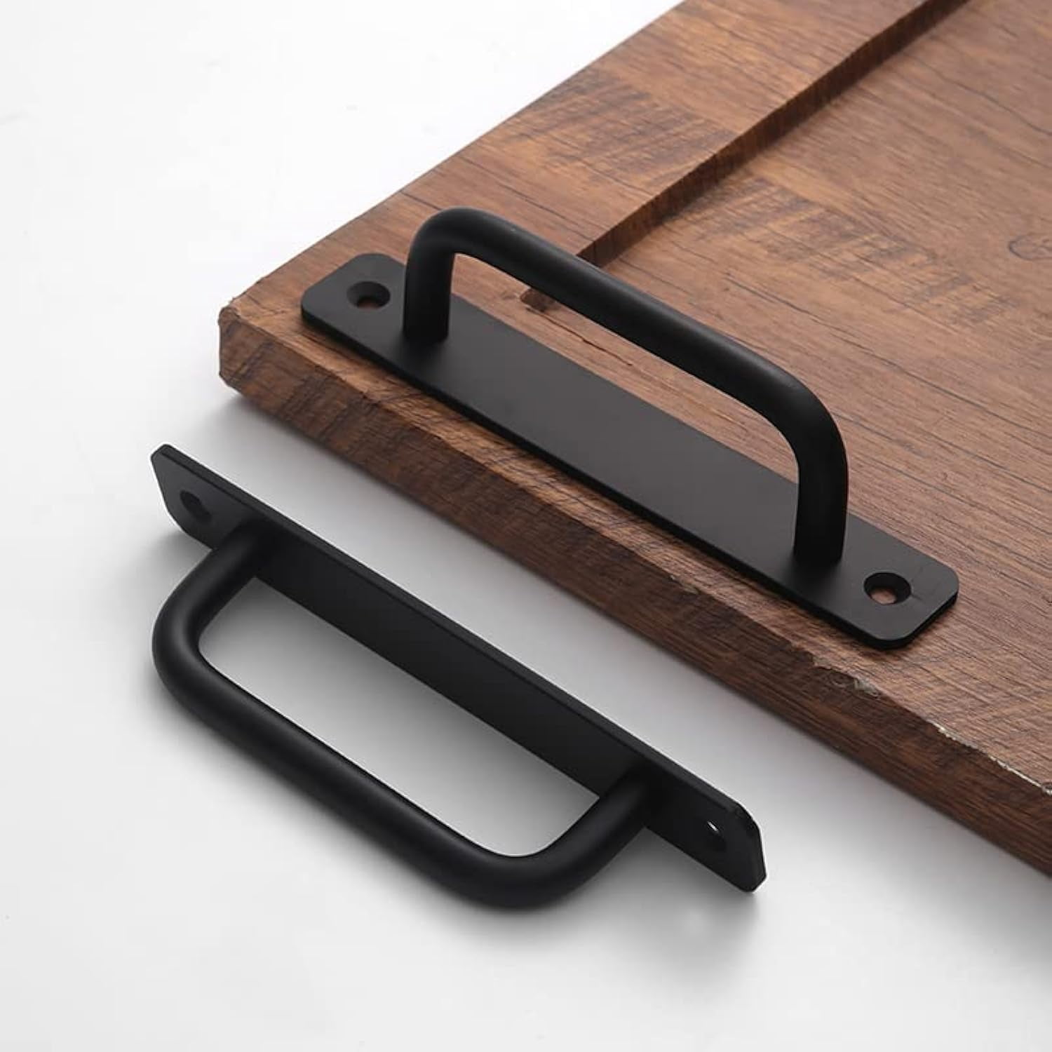 Westablize 12 Pack 5 Inch 128 mm Matte Black Cabinet Handles Aluminum ...