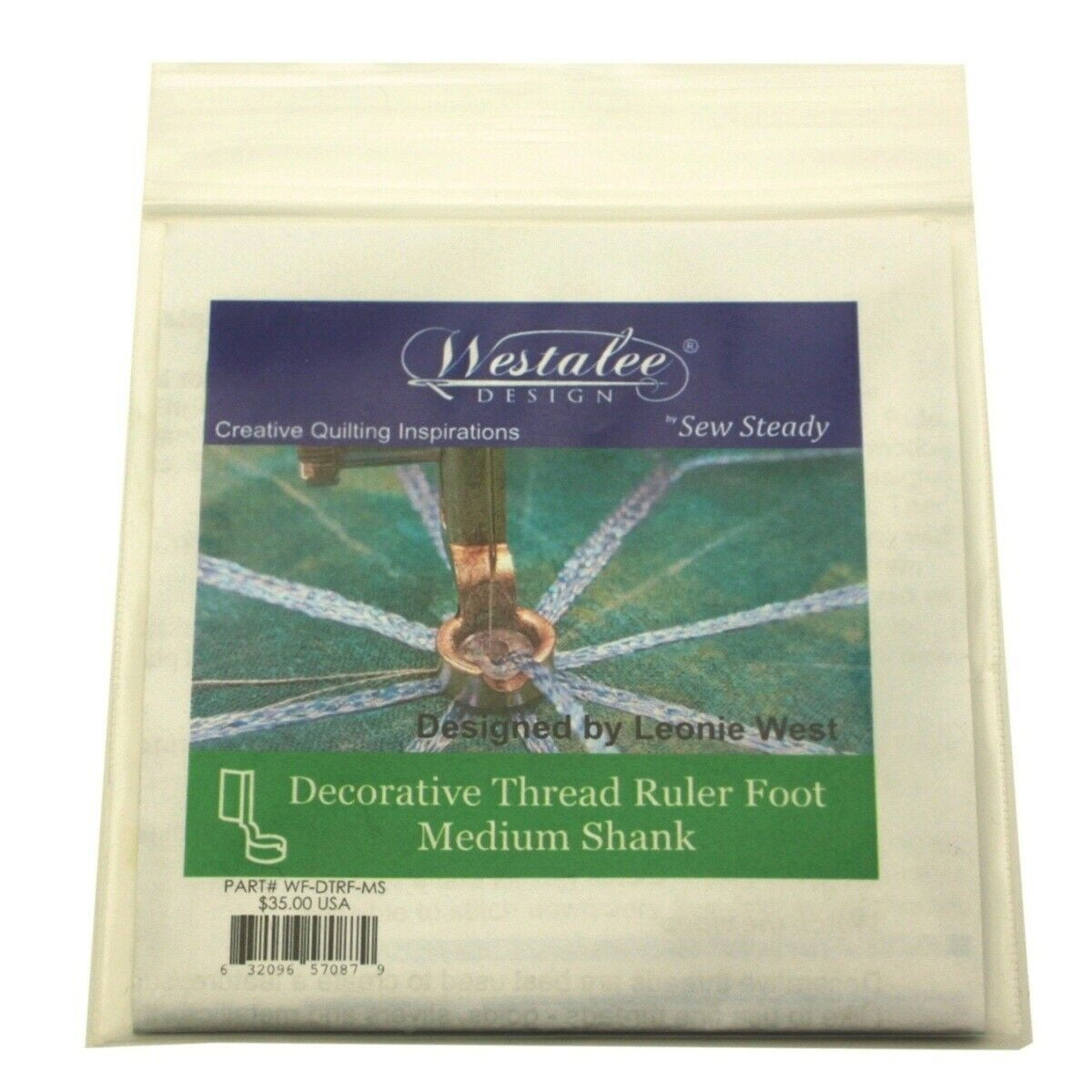 Westalee Medium Shank Decorative Thread Ruler Foot for Template ...