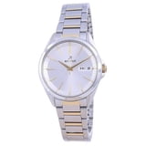 Westar Women's 16 mm Two-Tone Stainless Steel Quartz Wristwatch, Silver ...