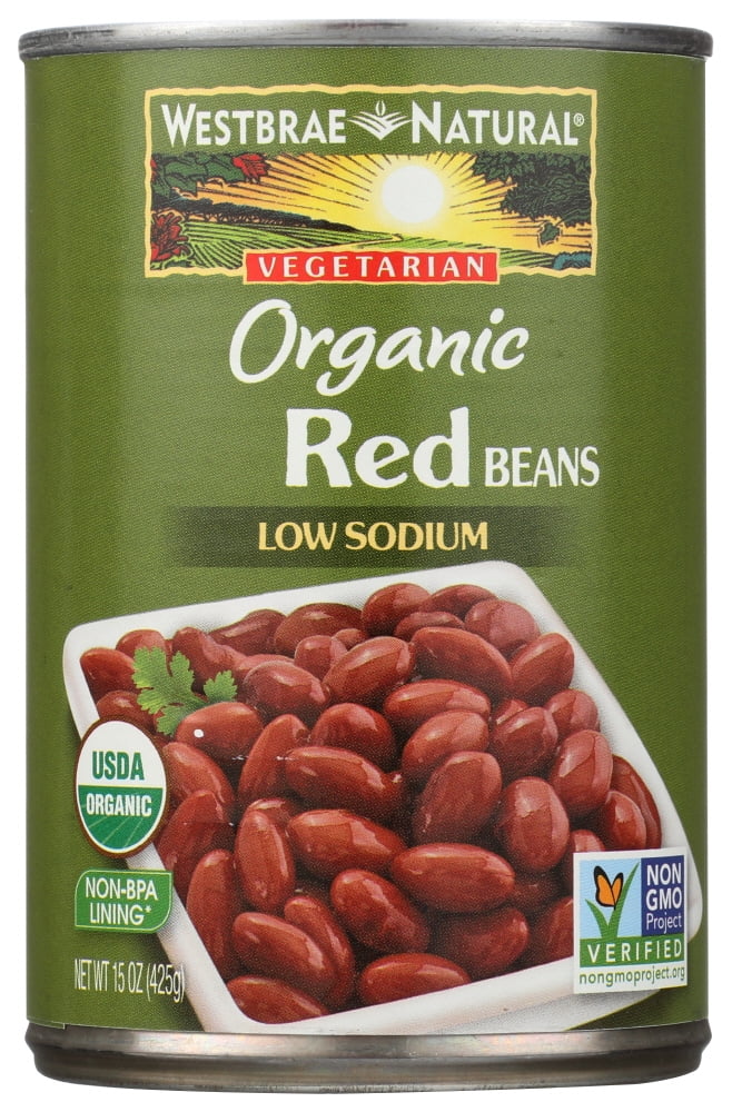 Westbrae Canned Vegetables, Red Beans, Organic, 15 oz. - Walmart.com