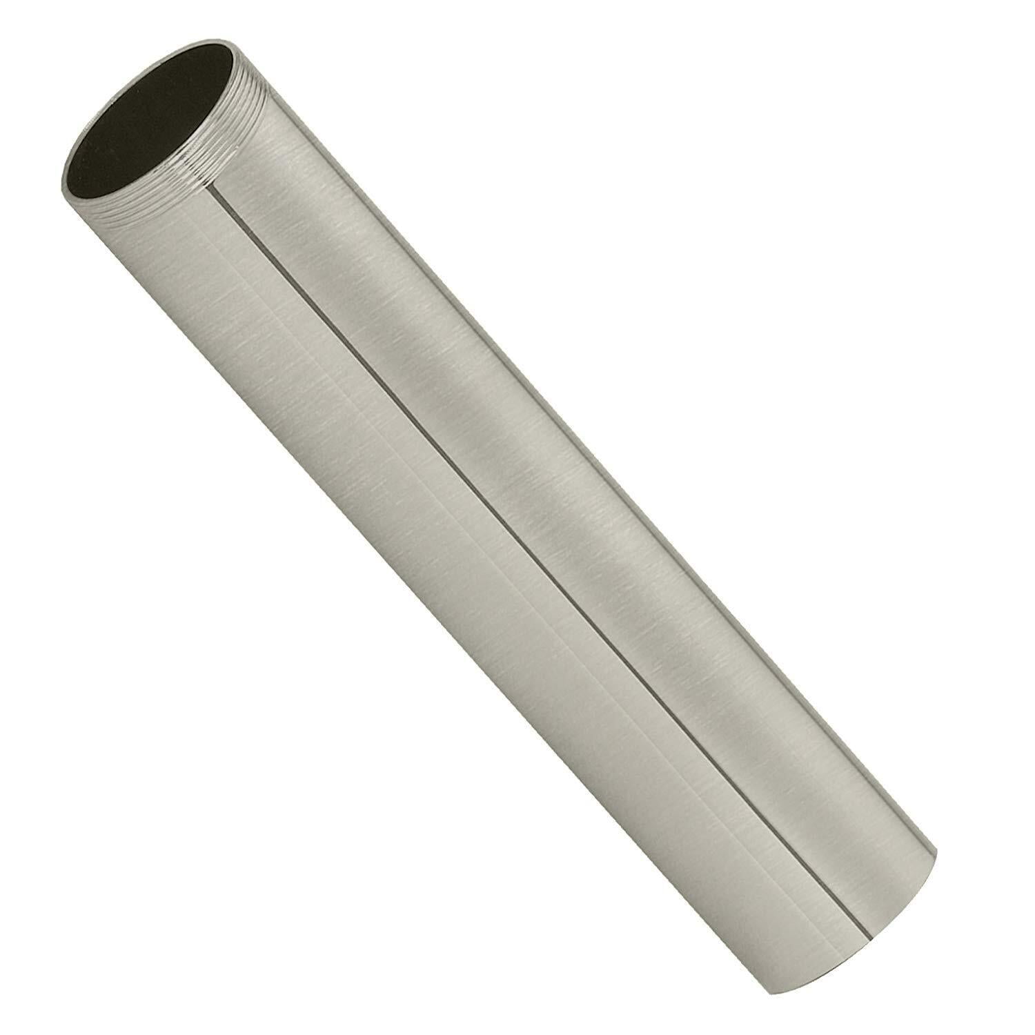 Westbrass 1-1/2 in. OD x 12 in. Threaded Tailpiece in Satin Nickel ...