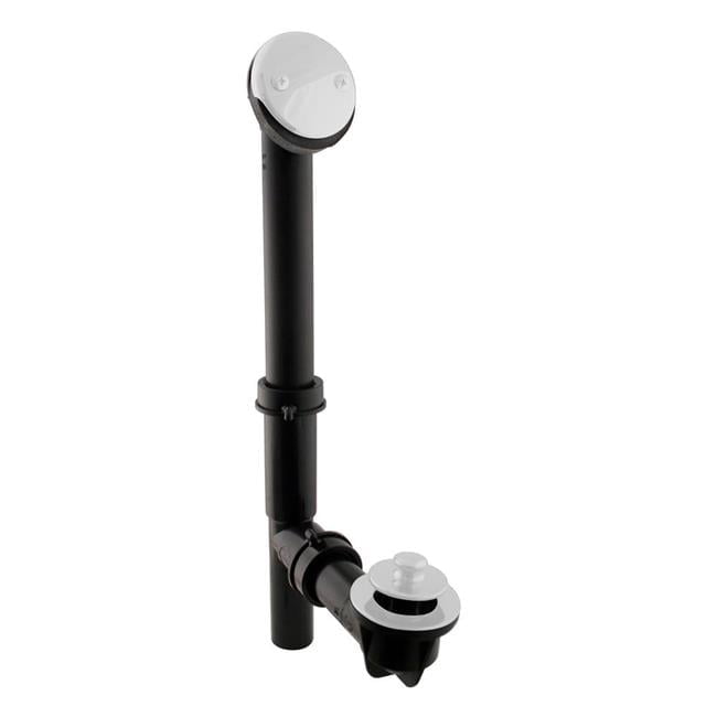 Westbrass 1.5 in. Black Tubular Pull & Drain Bath Waste Drain Kit with ...