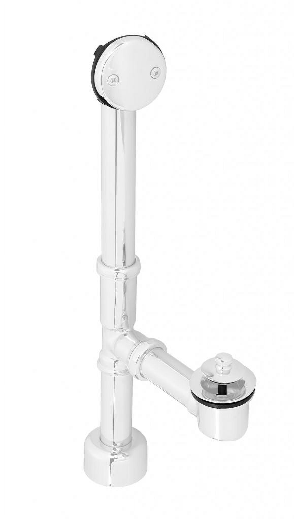 Westbrass 14" Brass Bath Waste & Overflow Assembly with Twist & Close ...