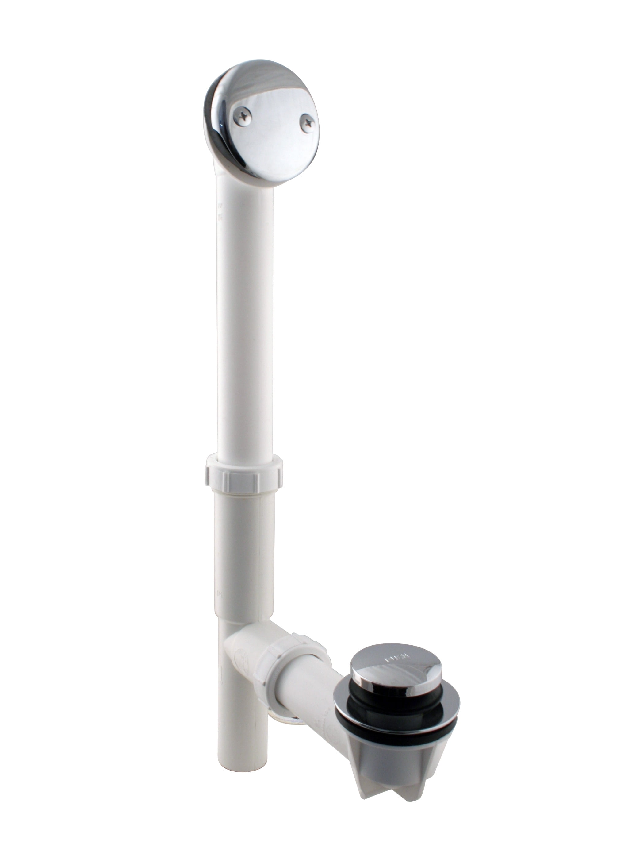 Westbrass 593244-12-26 14" White Poly Bath Overflow Assembly with Tip ...