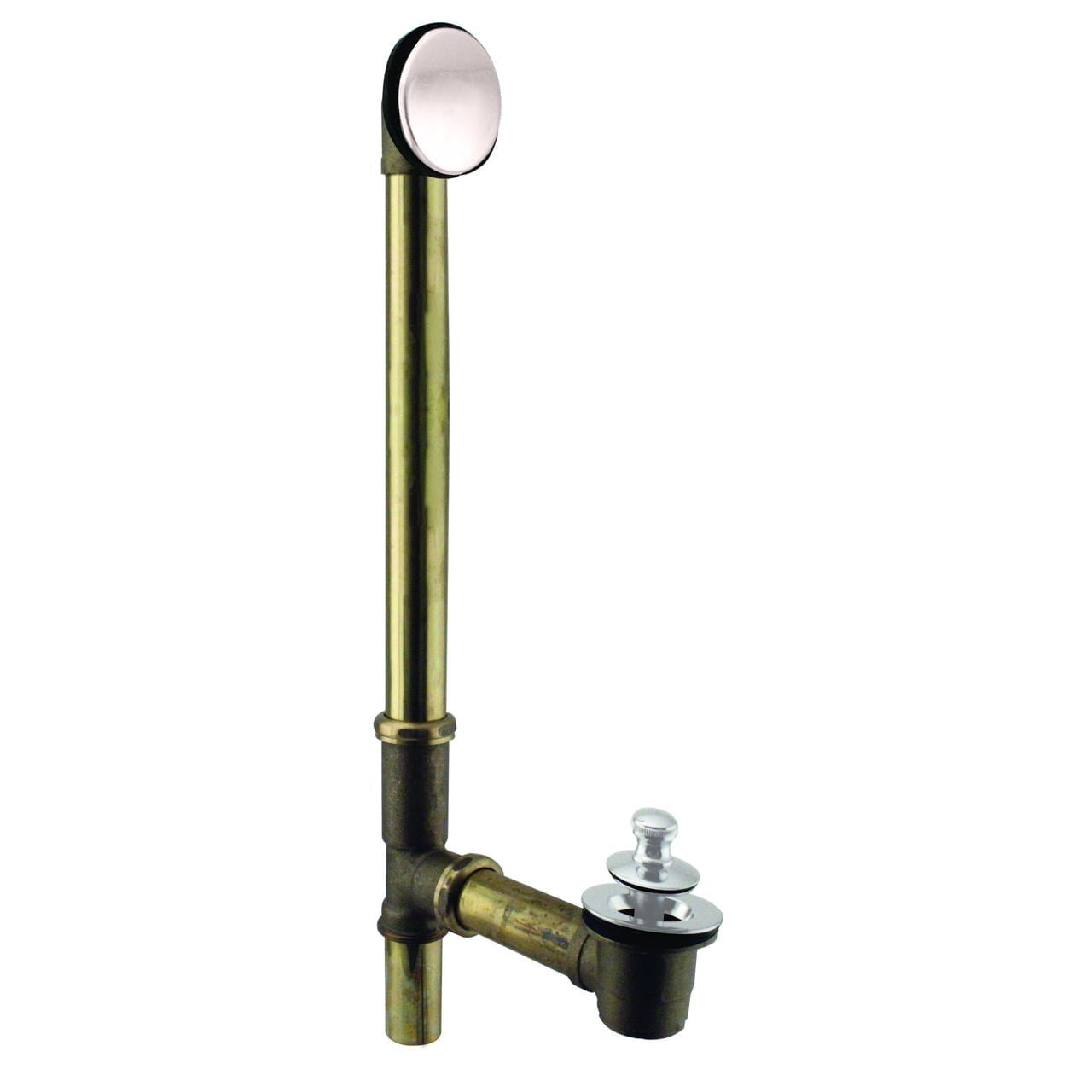 Westbrass 22" Lift & Turn Bathtub Waste & Overflow Assembly with No ...