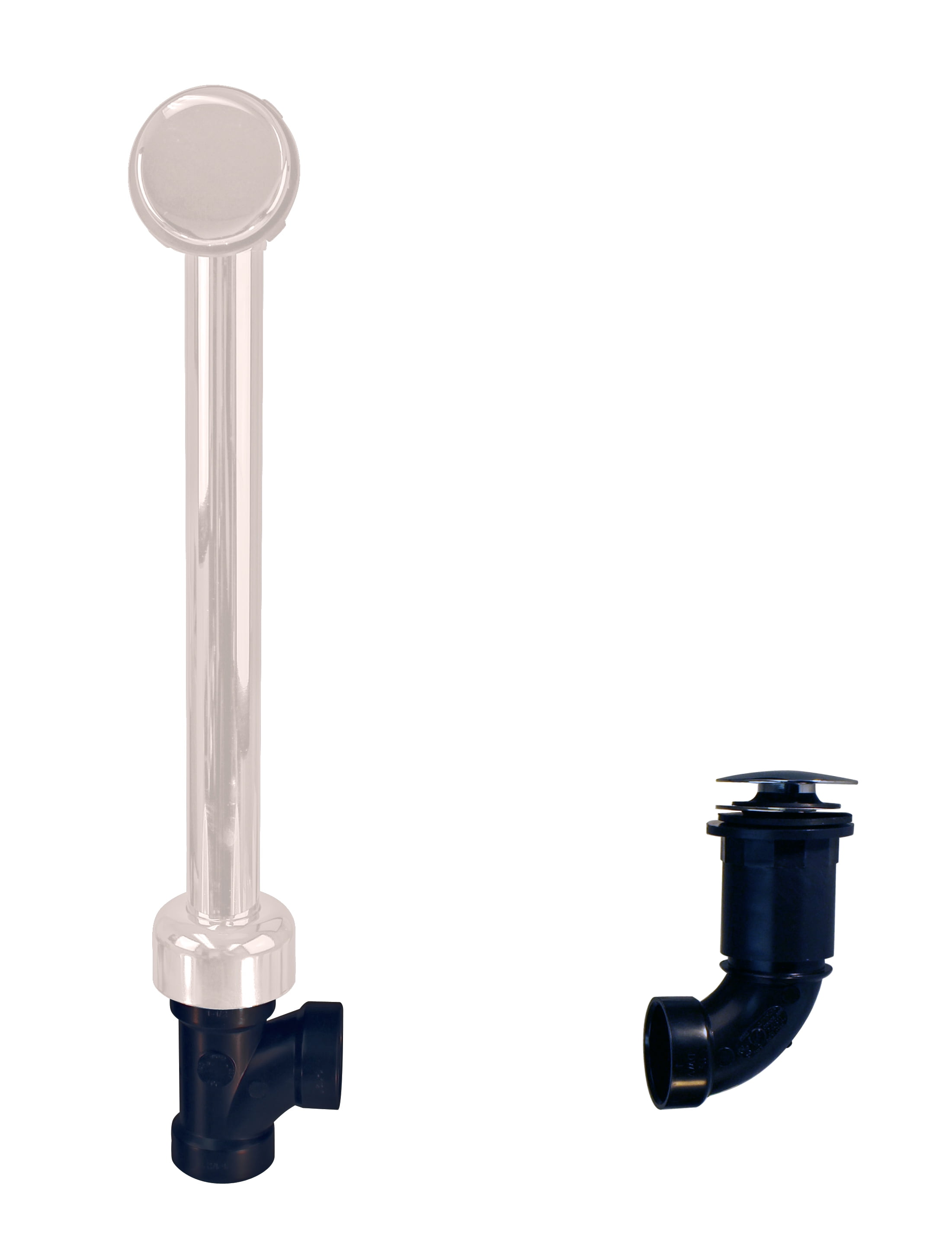 Westbrass 493144HRH-50 Semi-Exposed Bath Waste & Overflow Assembly with ...