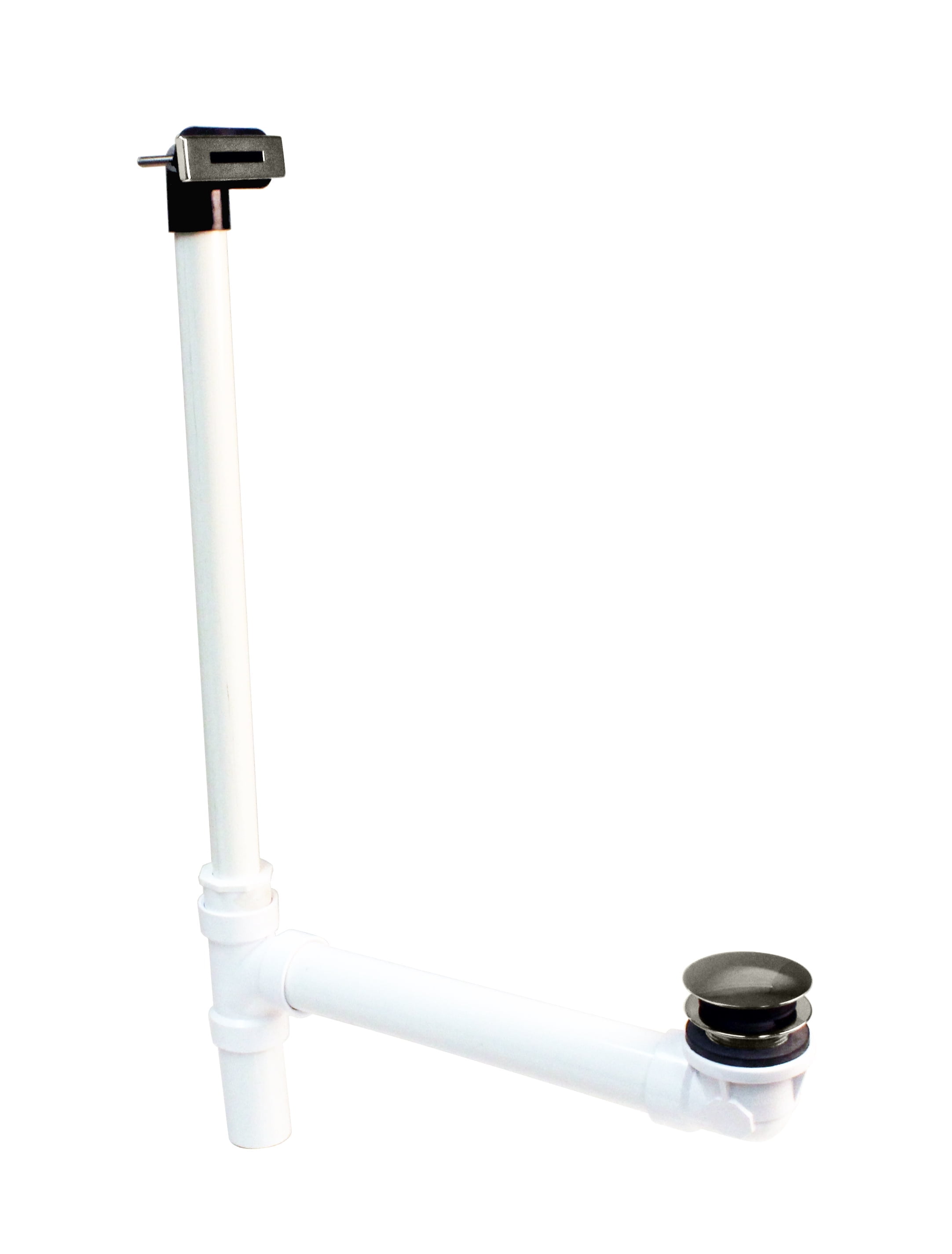 Westbrass Sch. 40 PVC Bathtub Assembly with Linear Overflow and Tip-Toe ...