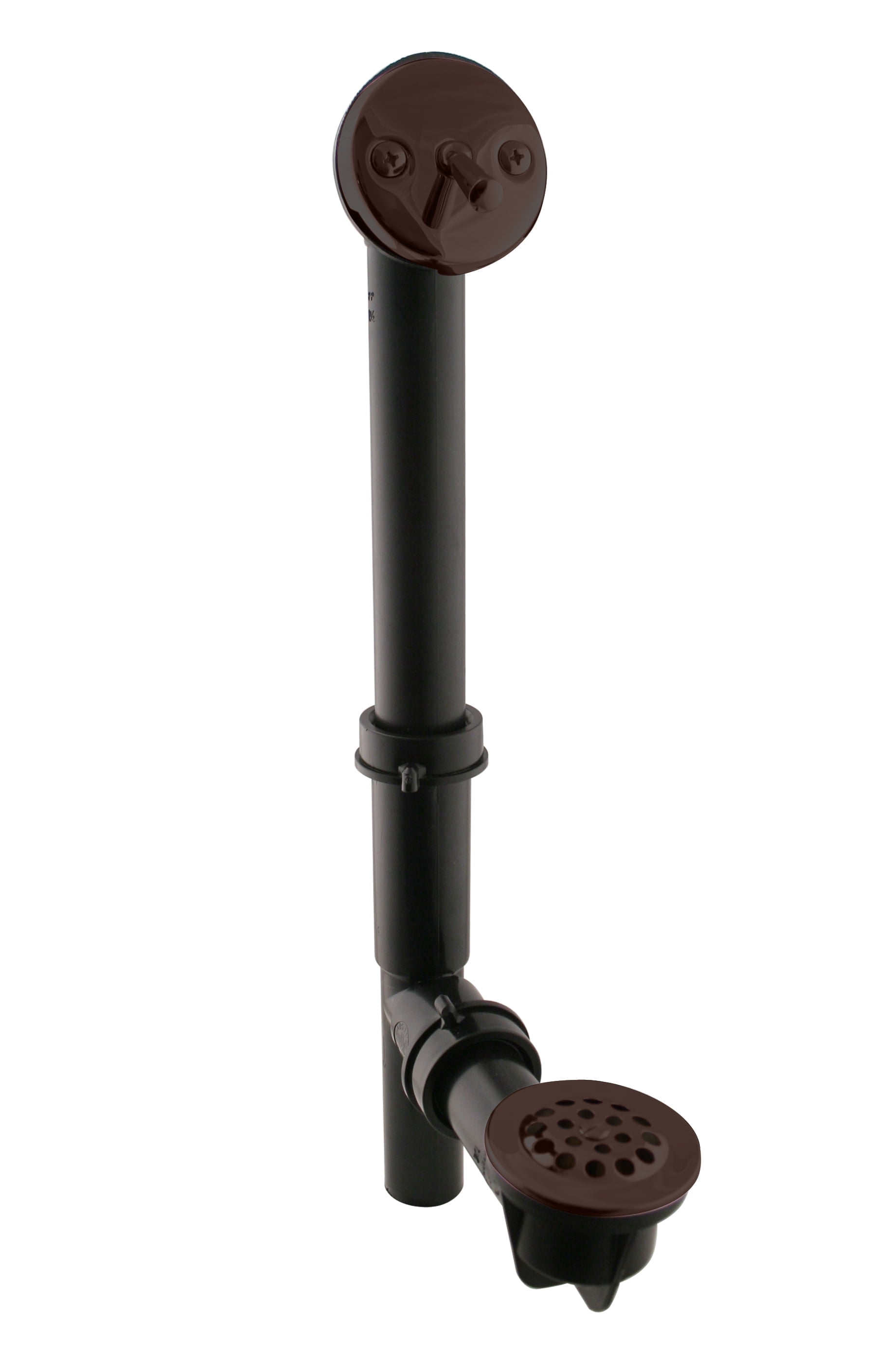 Westbrass 14" Bathtub Overflow Assembly with Trip Lever and Beehive ...