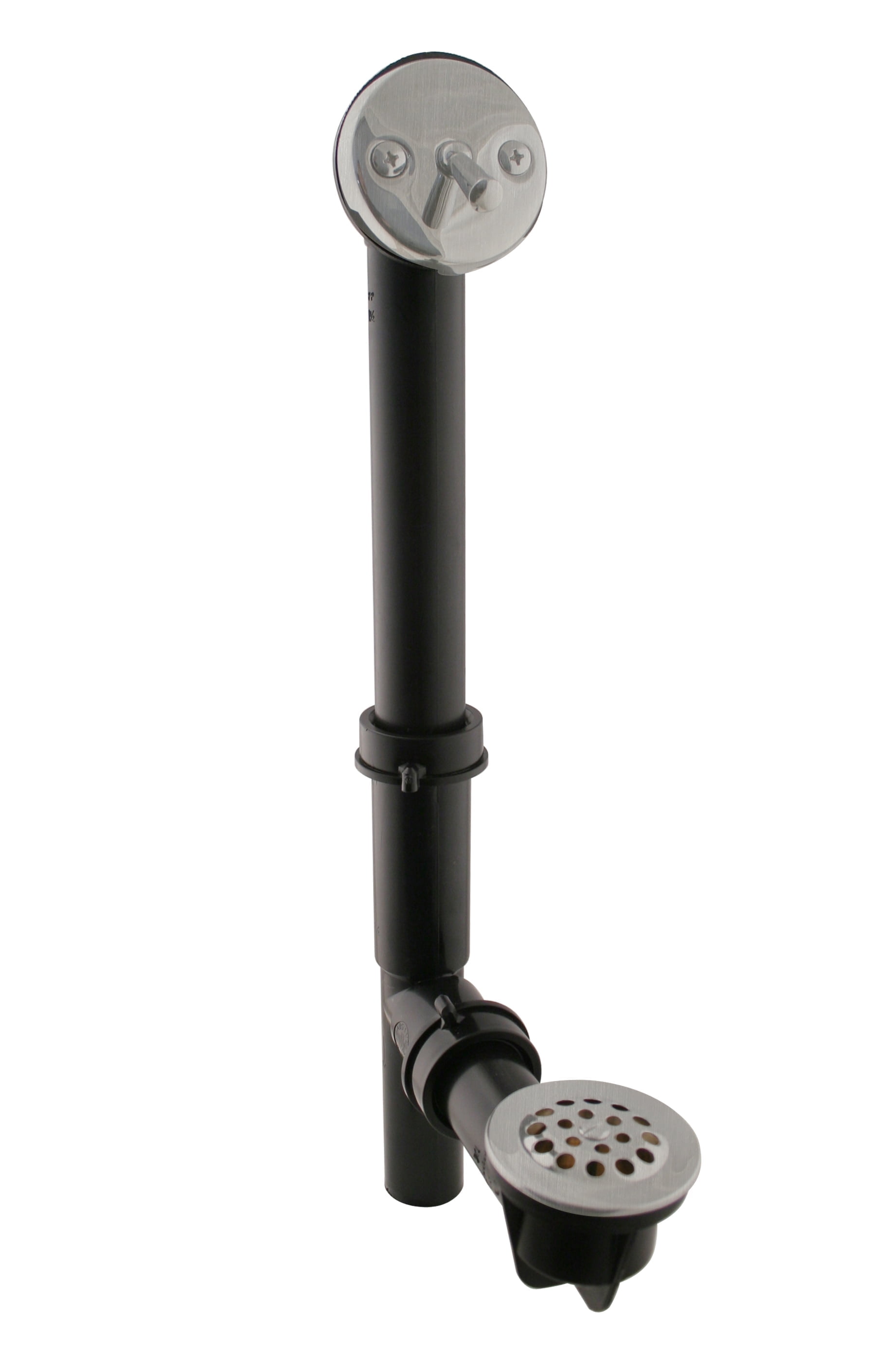 Westbrass 14" Bathtub Overflow Assembly with Trip Lever and Beehive ...