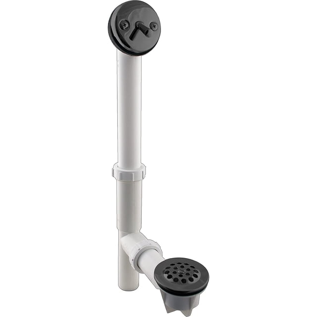 Westbrass 592244-4-62 14" White Polypropylene Bath Overflow Assembly ...