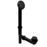 Westbrass 14" Bathtub Overflow Assembly with Tip-Toe Drain and 2-Hole ...