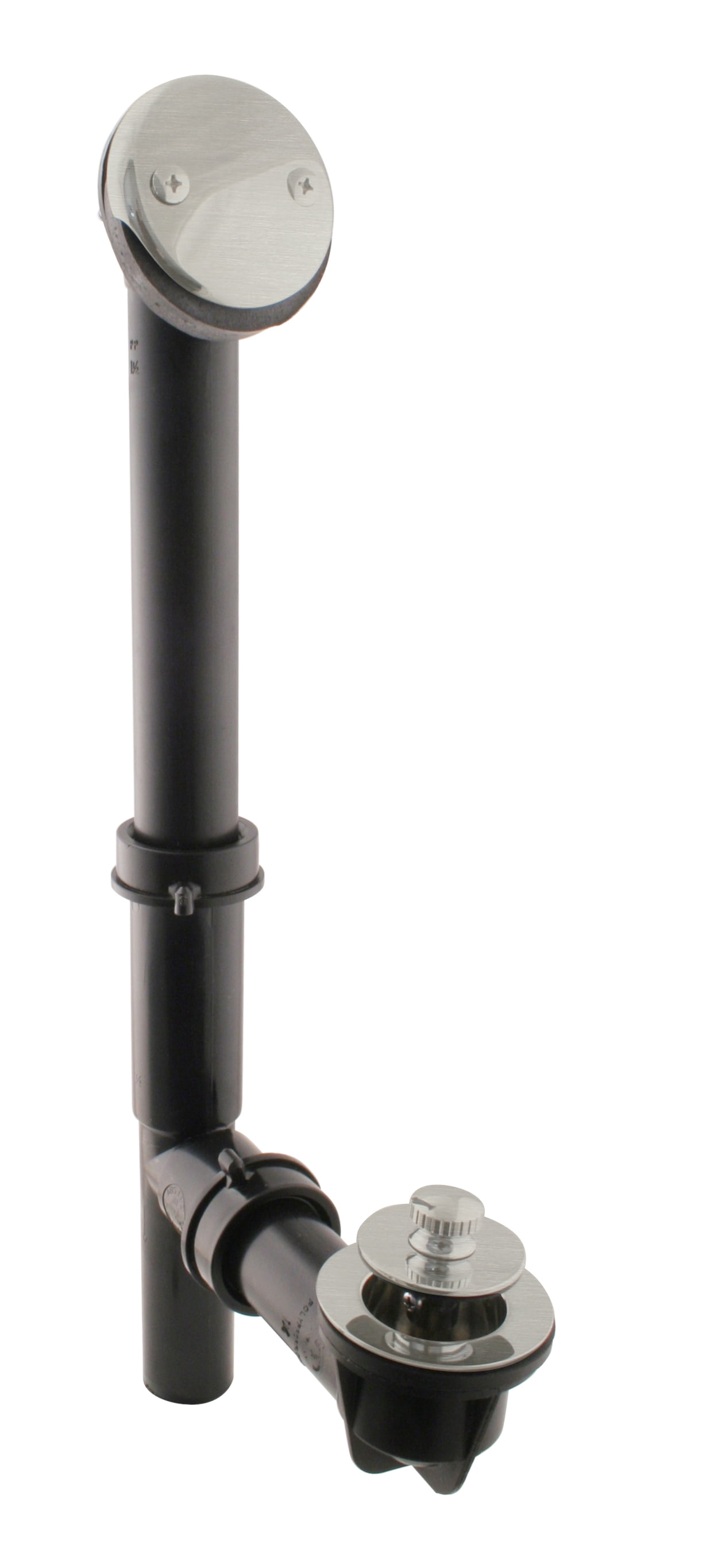 Westbrass 594144-20 14" Black Poly Bath Overflow Assembly with Twist ...