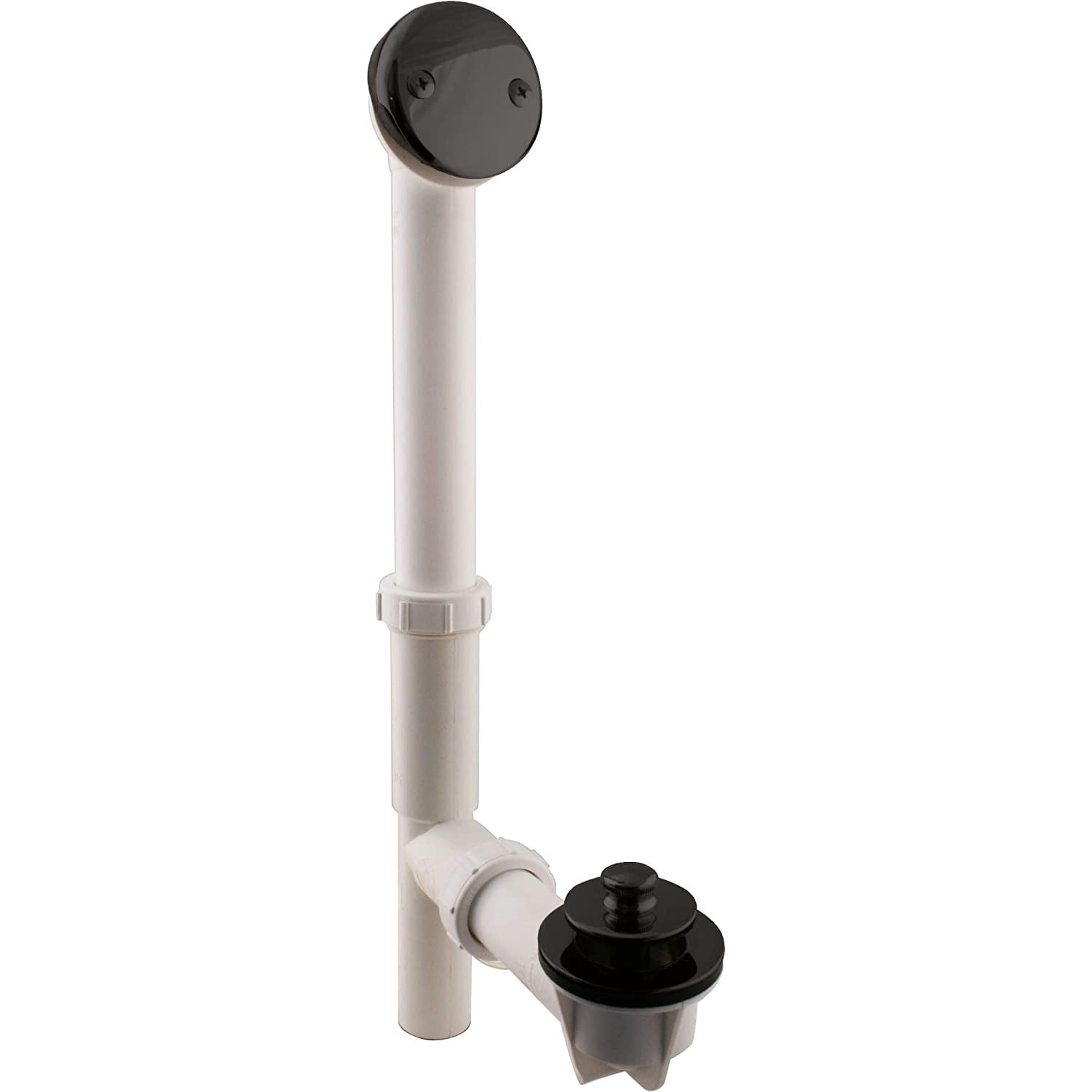 Westbrass 597244-62 14" Bath Overflow Assembly with 2-Hole Faceplate ...