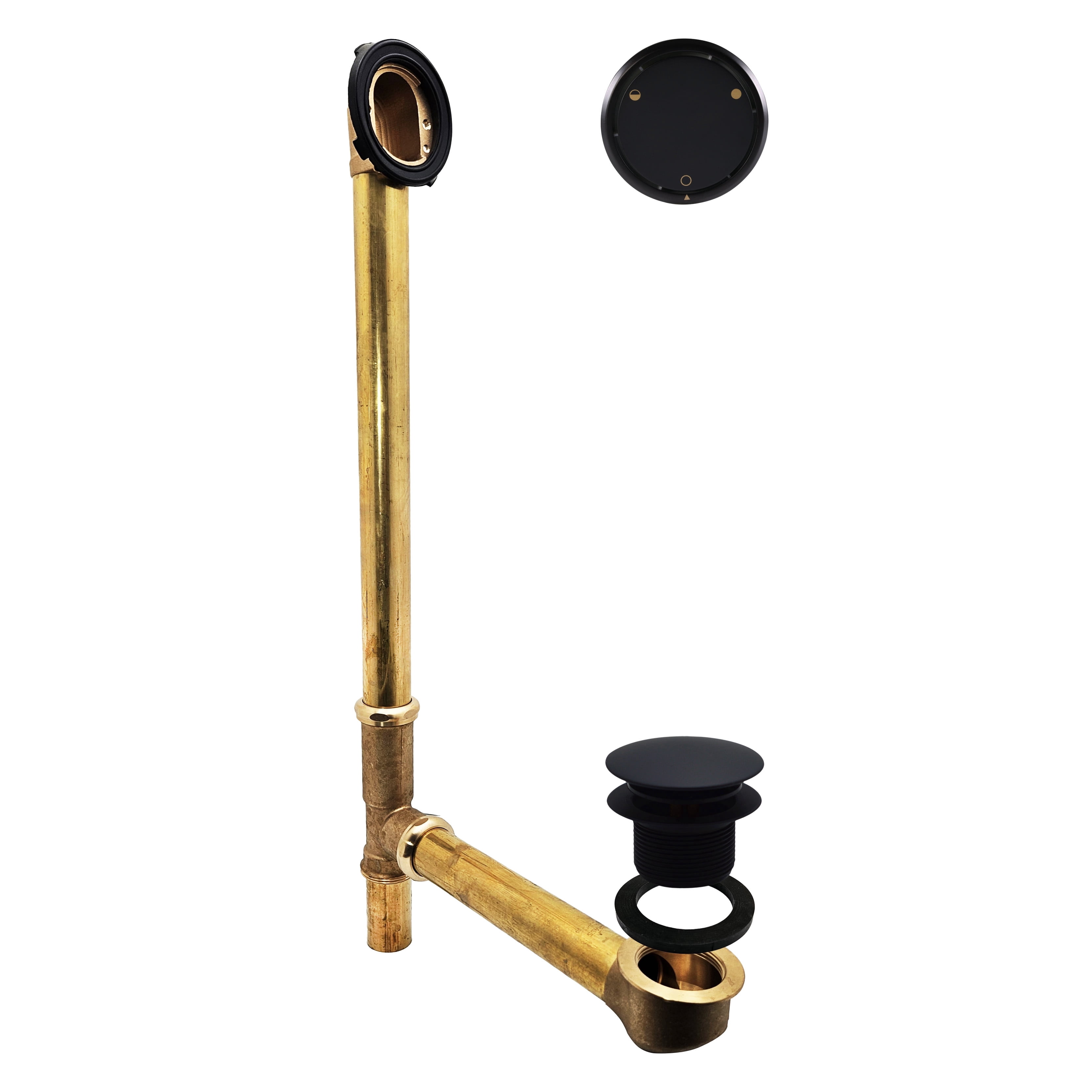 Westbrass 17 ga. Tip-Toe Drain Bathtub Waste Assembly with Patented ...
