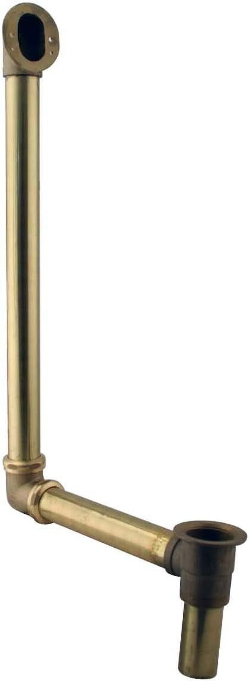 Westbrass 7941817LT-DC 18" Brass Direct Connect Bath Waste & Overflow ...