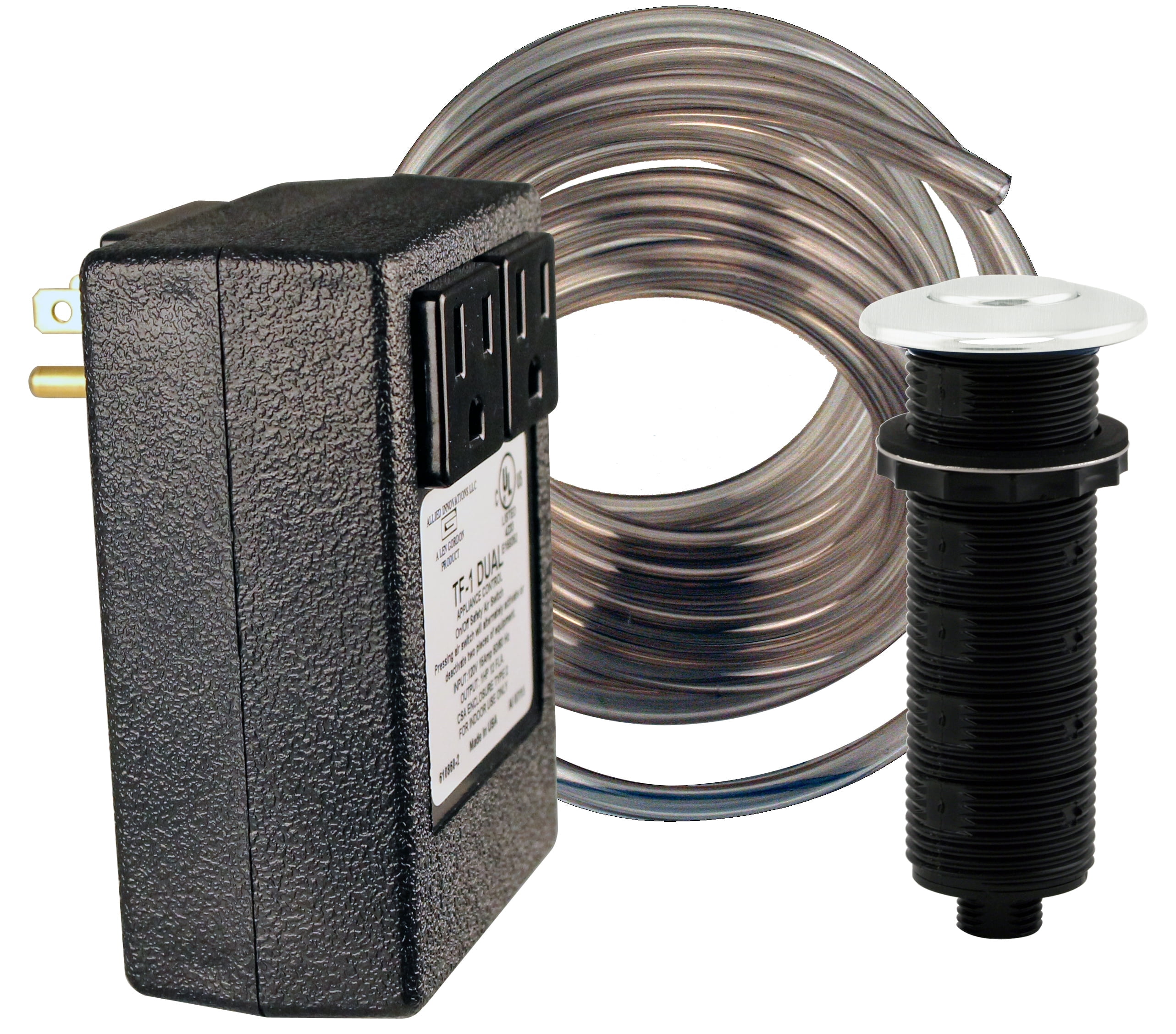 Westbrass ASB-2B3-50 Disposal Air Switch and Dual Outlet Control Box ...