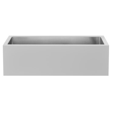 ALFI brand AB536-W White 36" Smooth Apron Single Bowl Fireclay Farm ...
