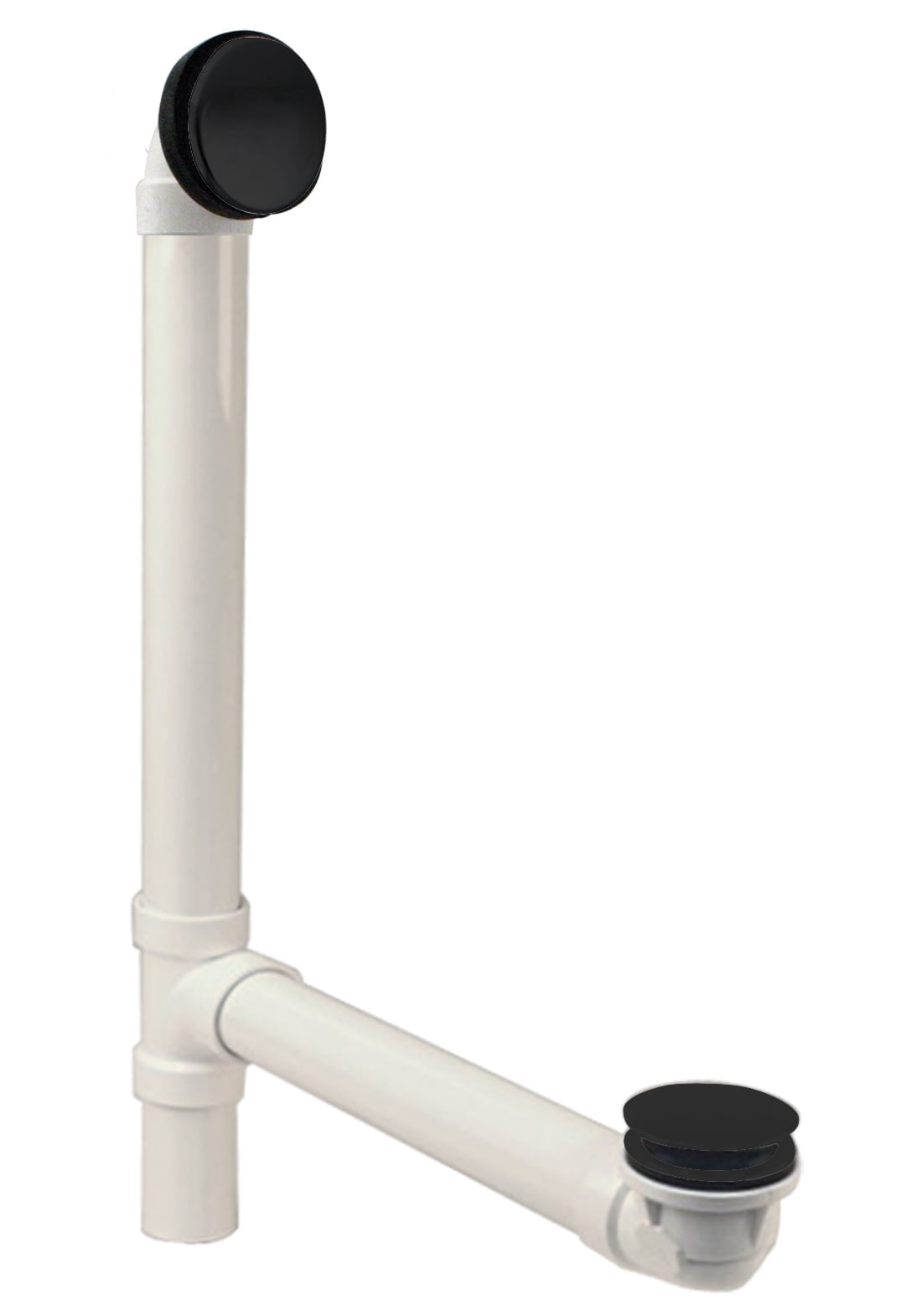 Westbrass Bathtub Assembly with Tip-Toe Drain and No-Hole Overflow ...