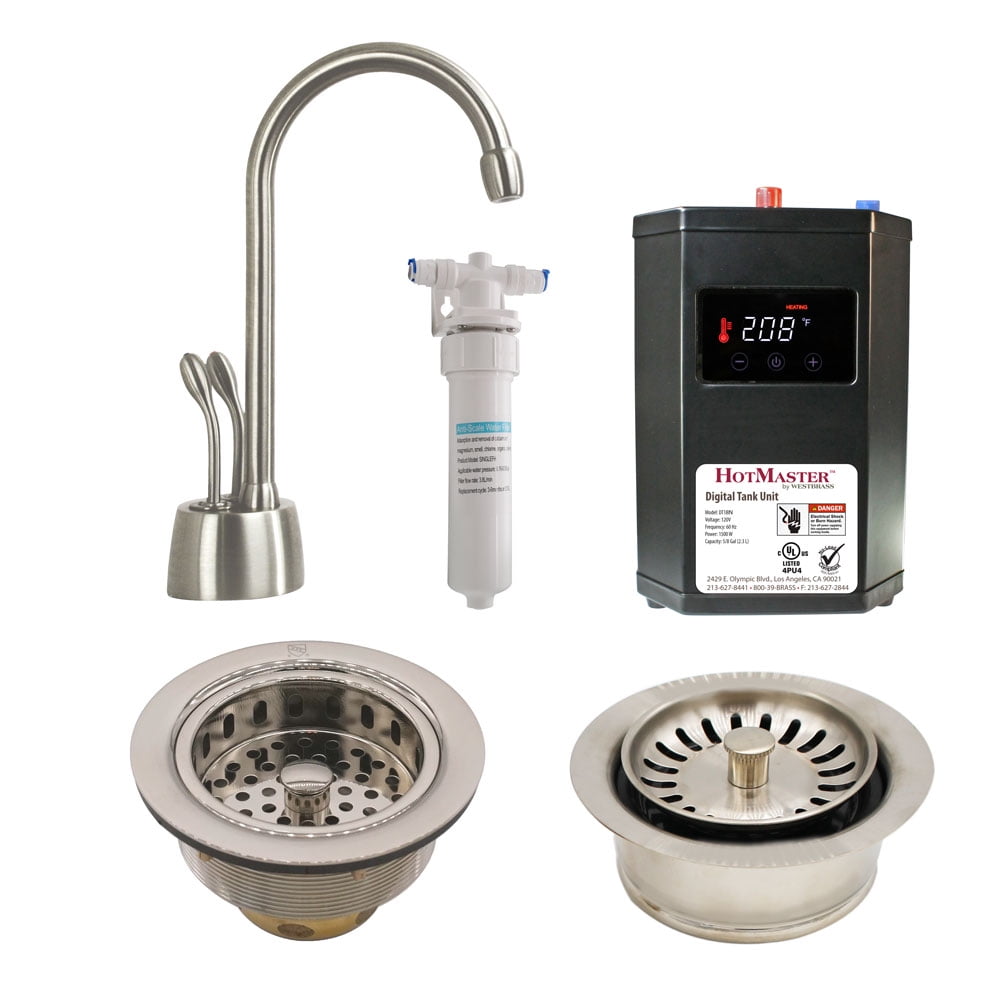 Westbrass C0147-07 Develosah 9" 2-Handle Hot & Cold Water Dispenser ...