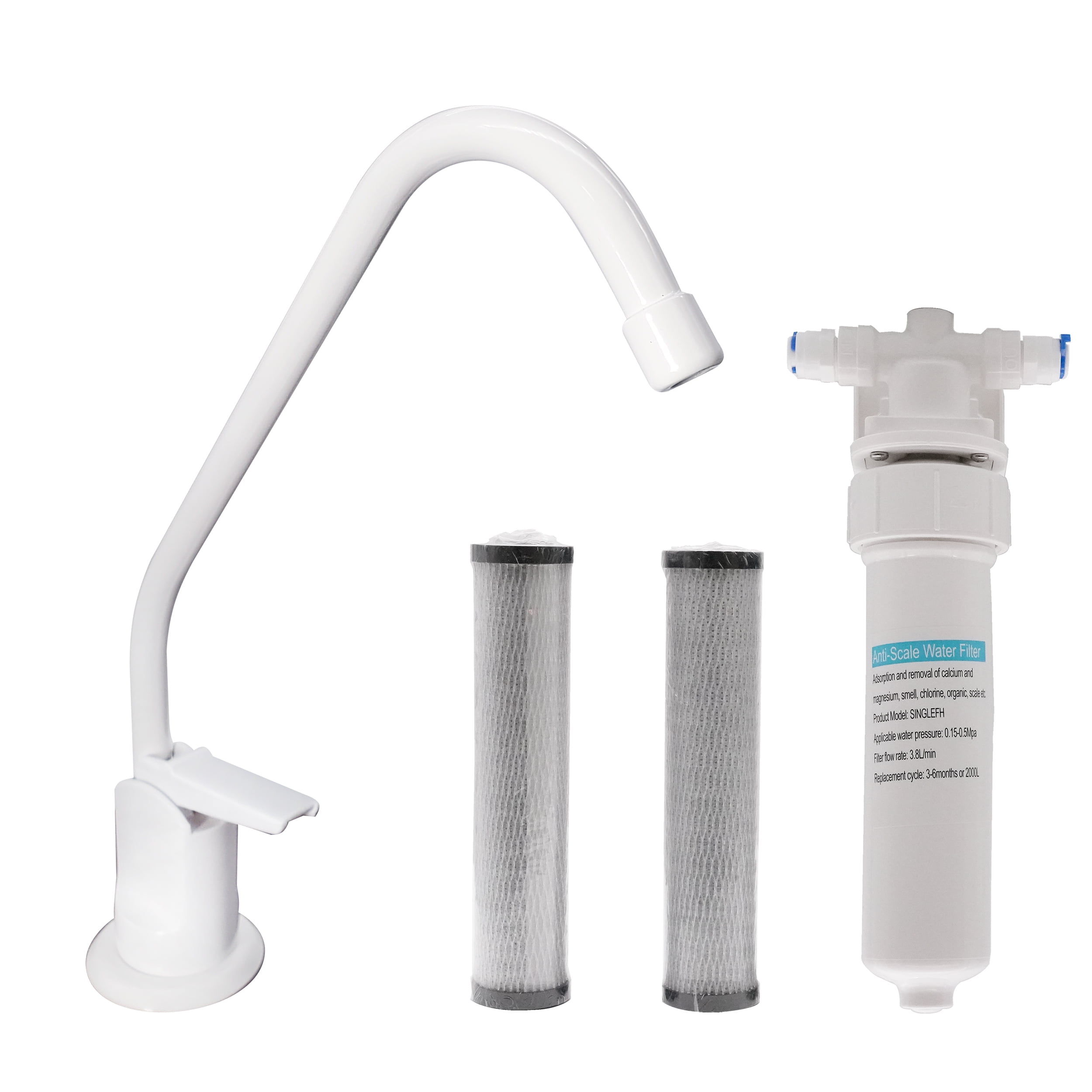 Westbrass CO128-50 8" Touch-Flo Style Pure Cold Water Dispenser Faucet ...