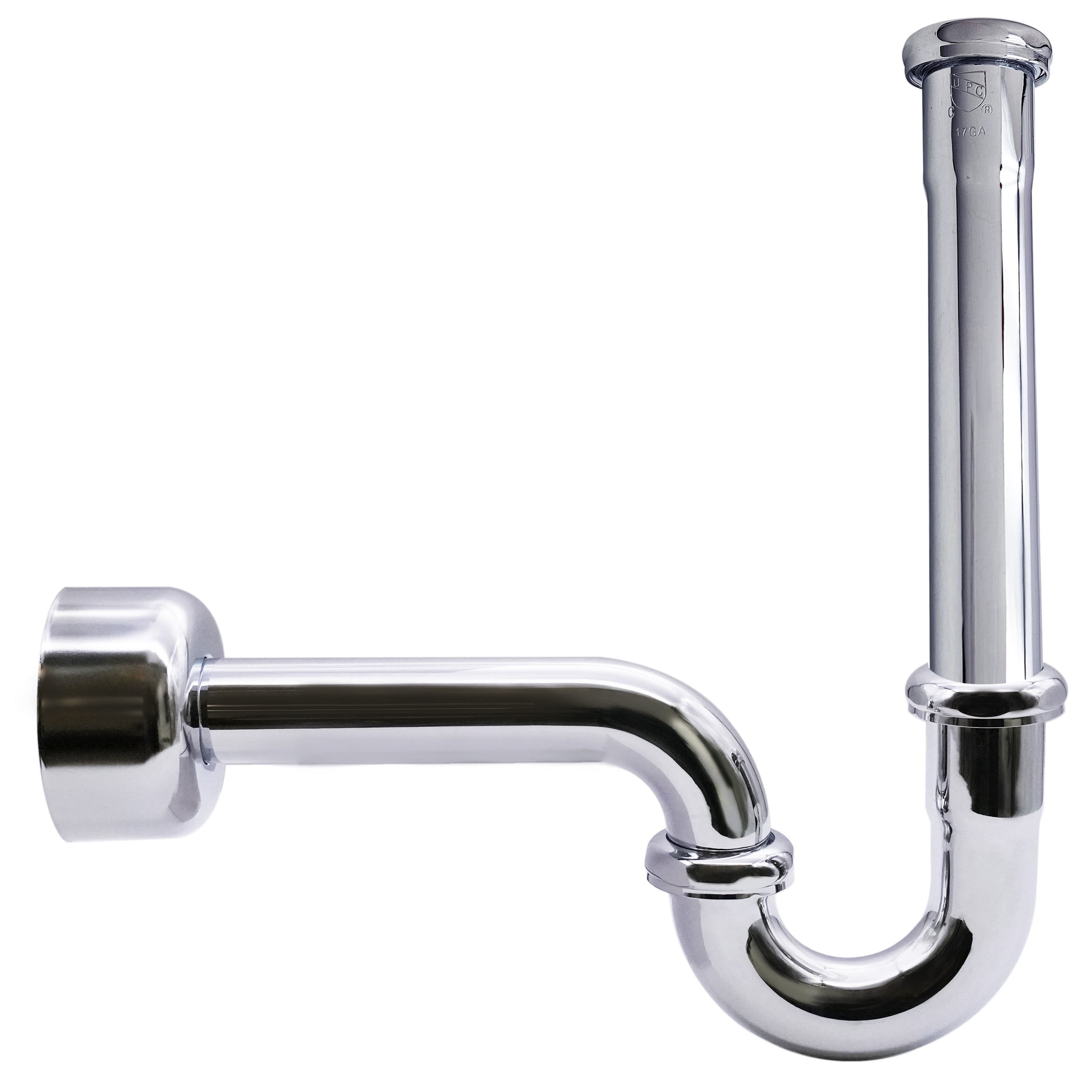 Westbrass CO400-12-26 1-1/2" Brass Bathroom Sink P-Trap with 12" Slip ...