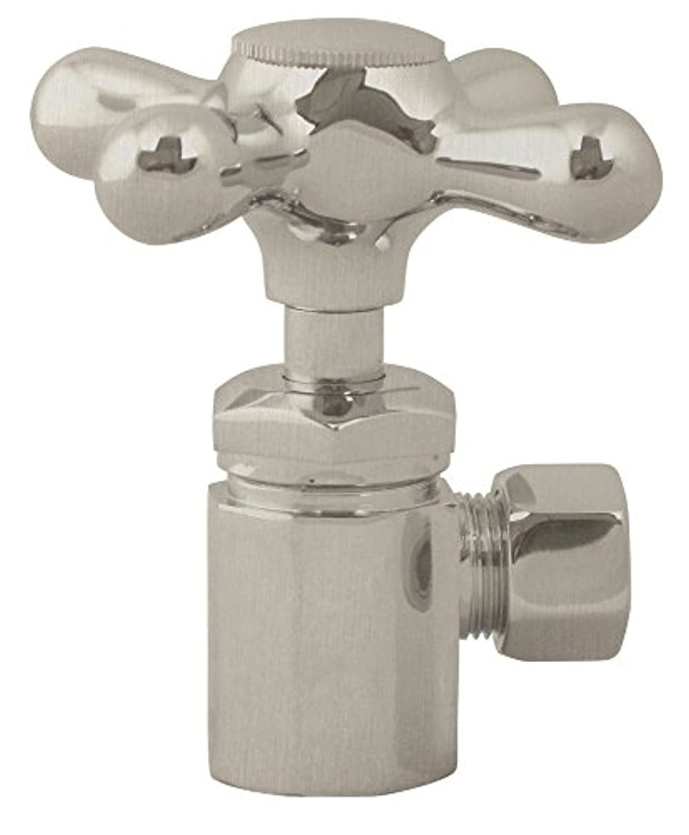 Westbrass D103X-03 Cross Handle Angle Valve, 1/2" IPS Inlet with 3/8 ...