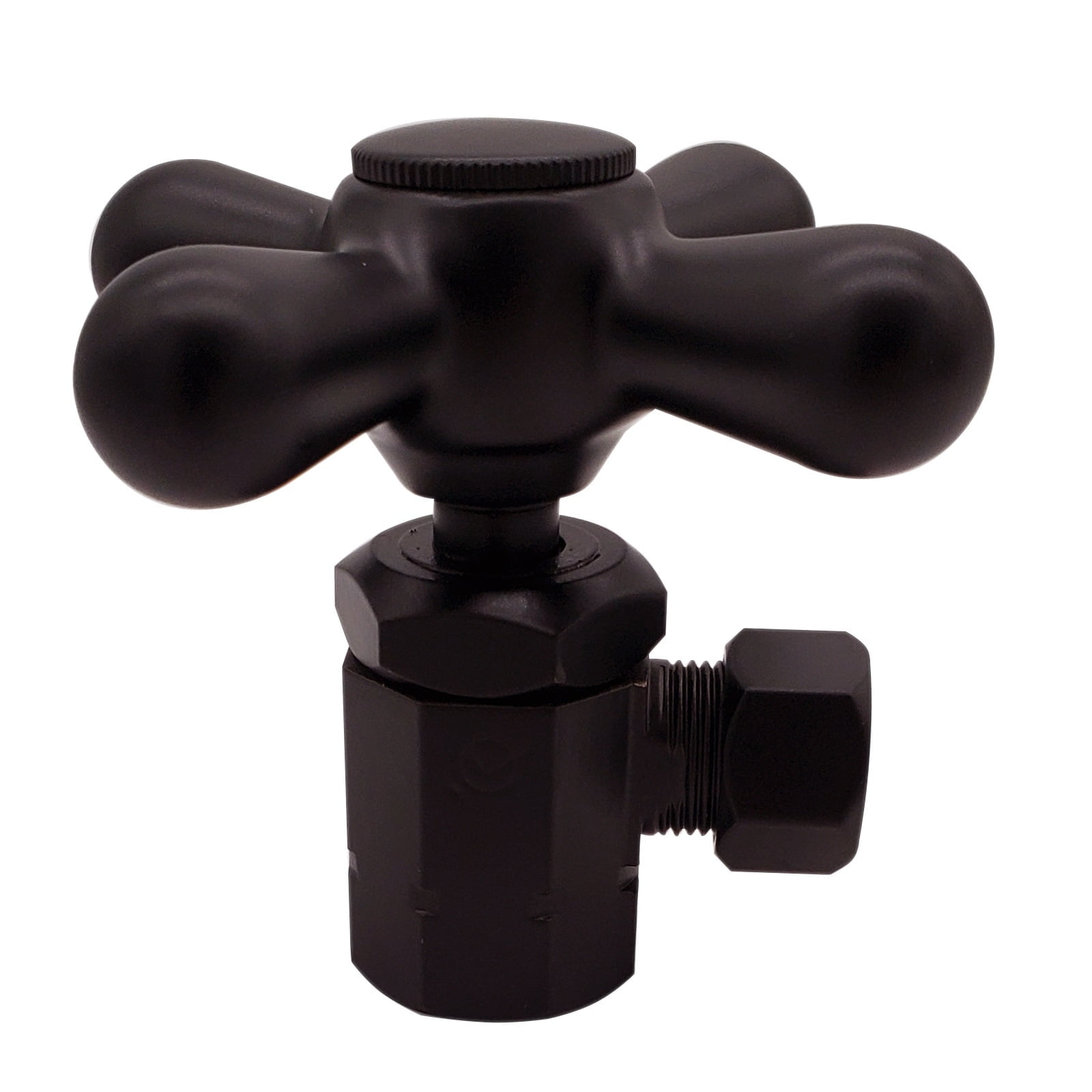 Westbrass D103X-03 Cross Handle Angle Valve, 1/2" IPS Inlet with 3/8 ...