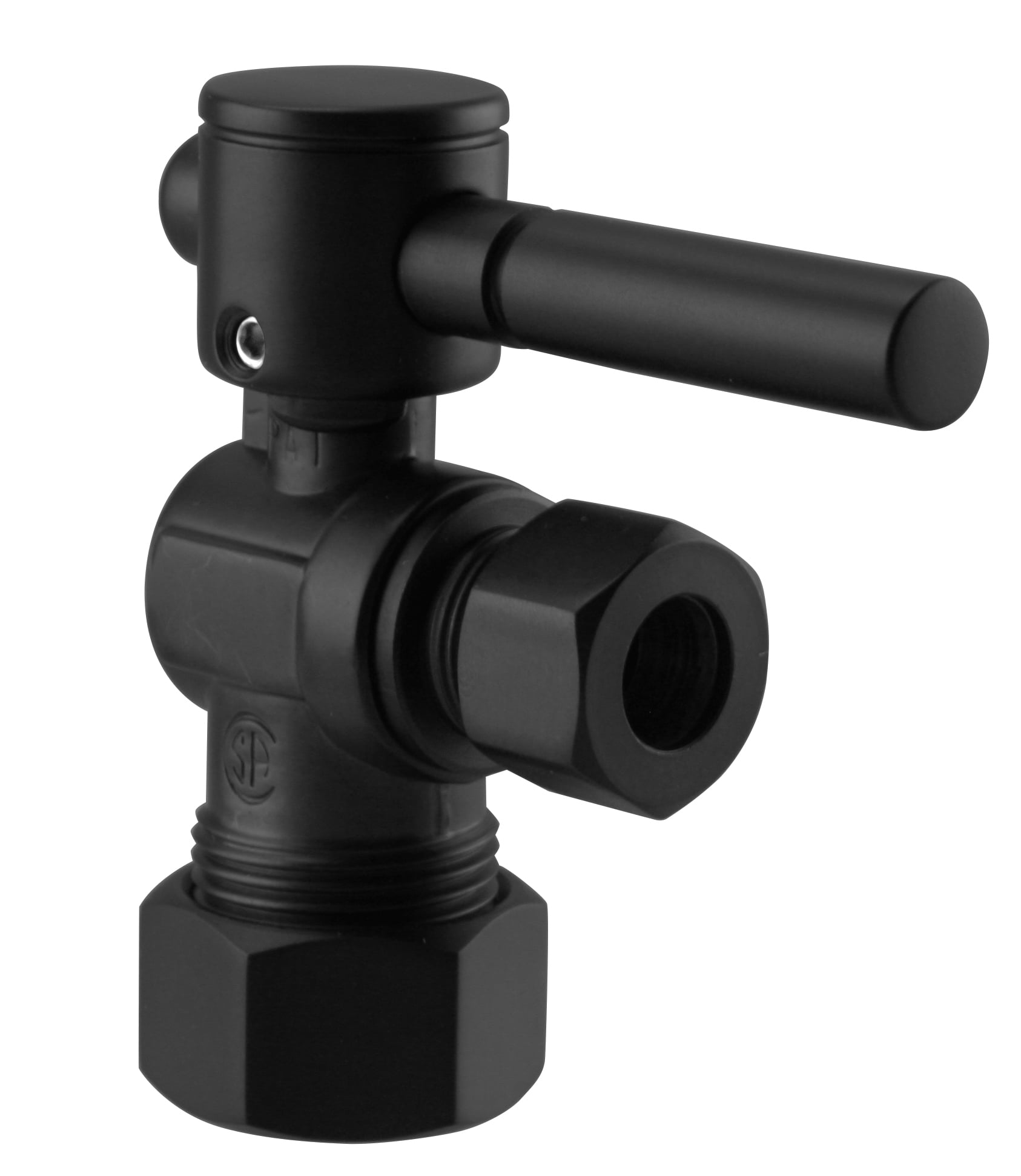 Westbrass D105BL-62 1/4-Turn Lever Handle Angle Stop Shut Off Valve, 5/ ...