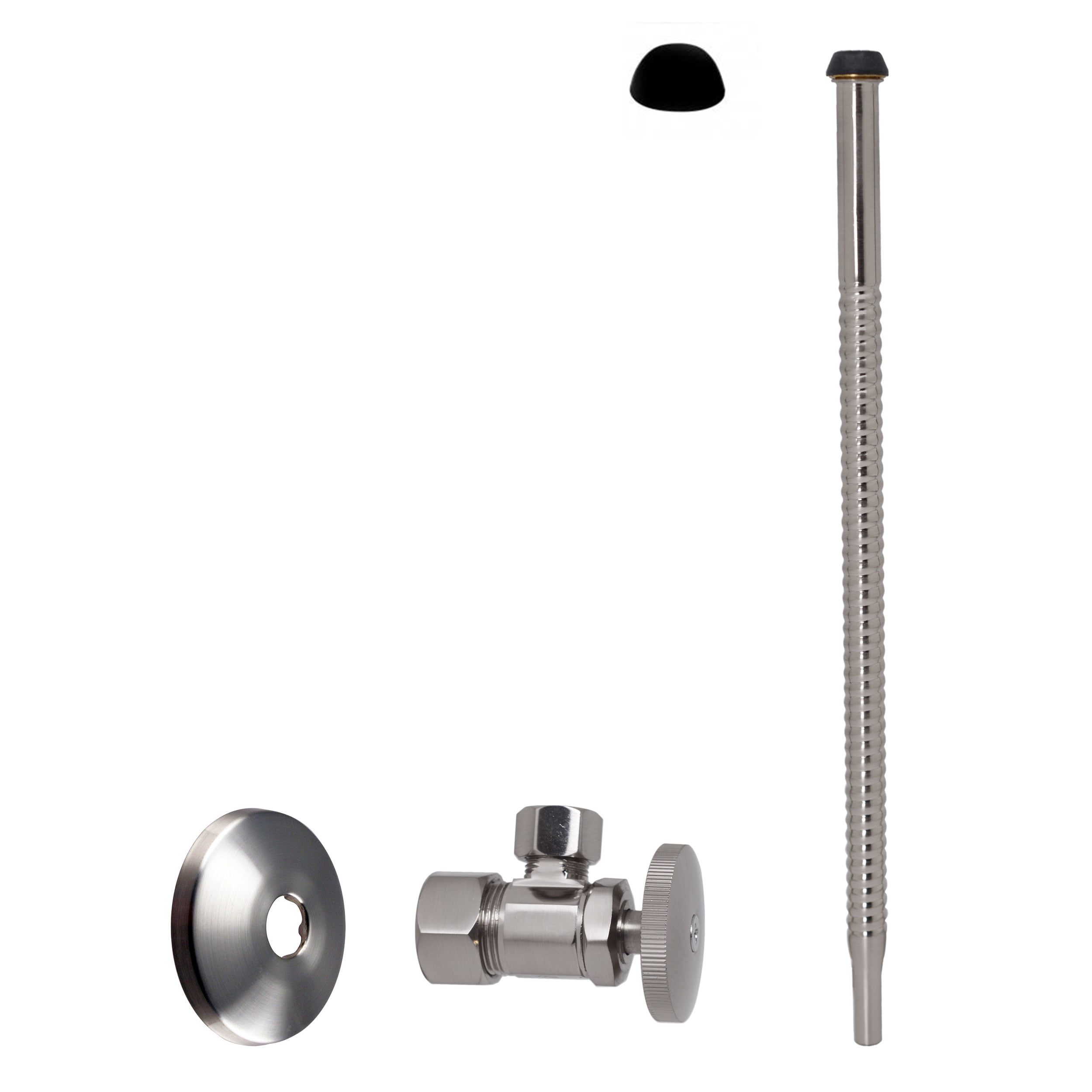 Westbrass D105K12-07 5/8" x 3/8" OD x 12" Corrugated Riser Supply Line ...