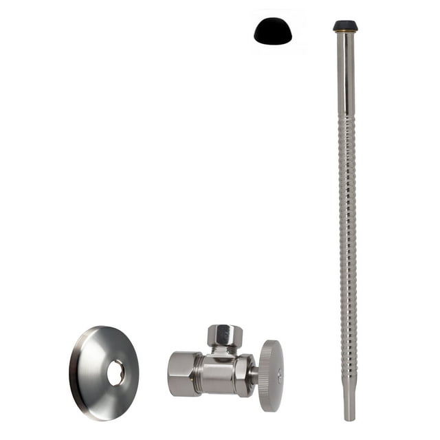 Westbrass D105K12-07 5/8" x 3/8" OD x 12" Corrugated Riser Supply Line ...