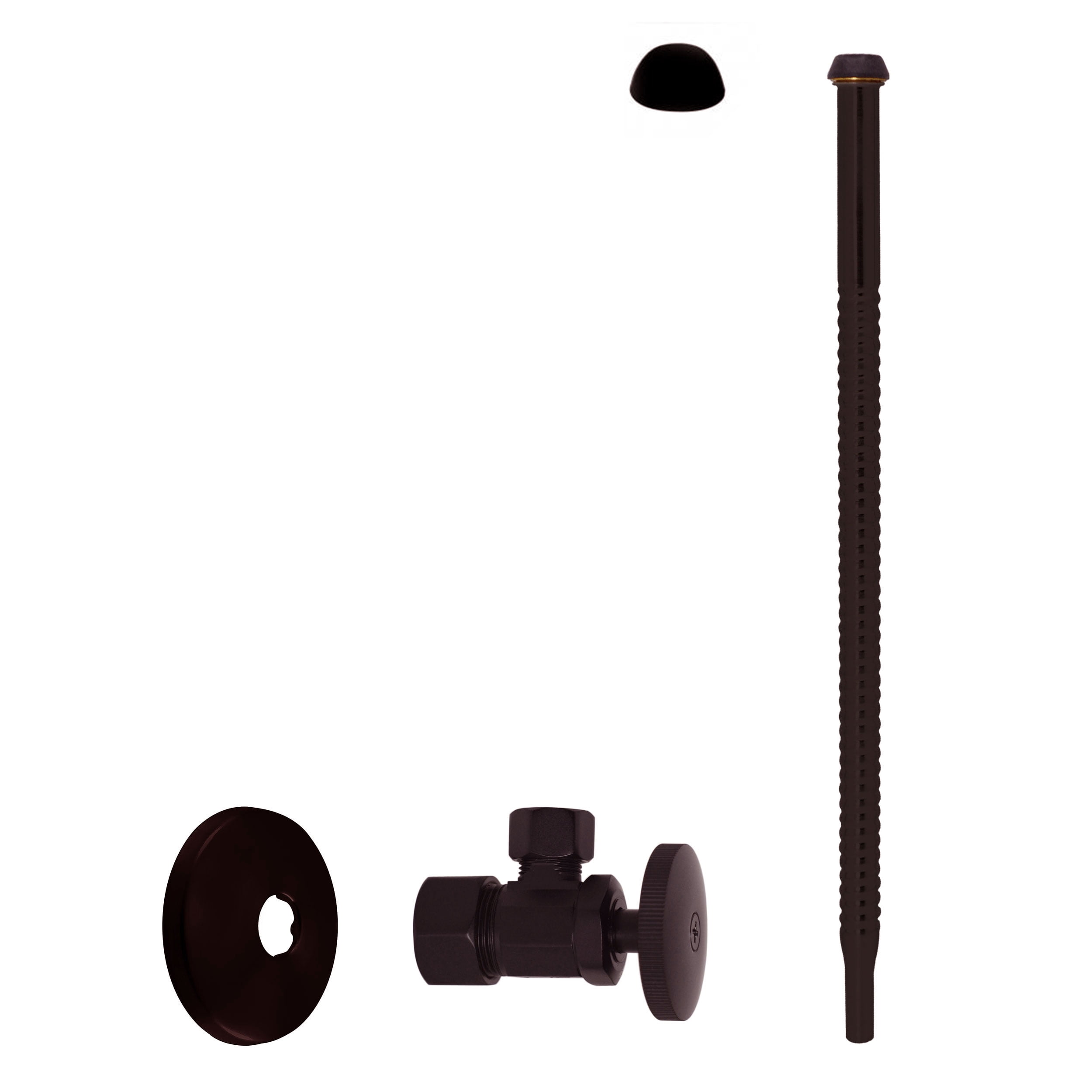 Westbrass D105K12-12 5/8" x 3/8" OD x 12" Corrugated Riser Supply Line ...