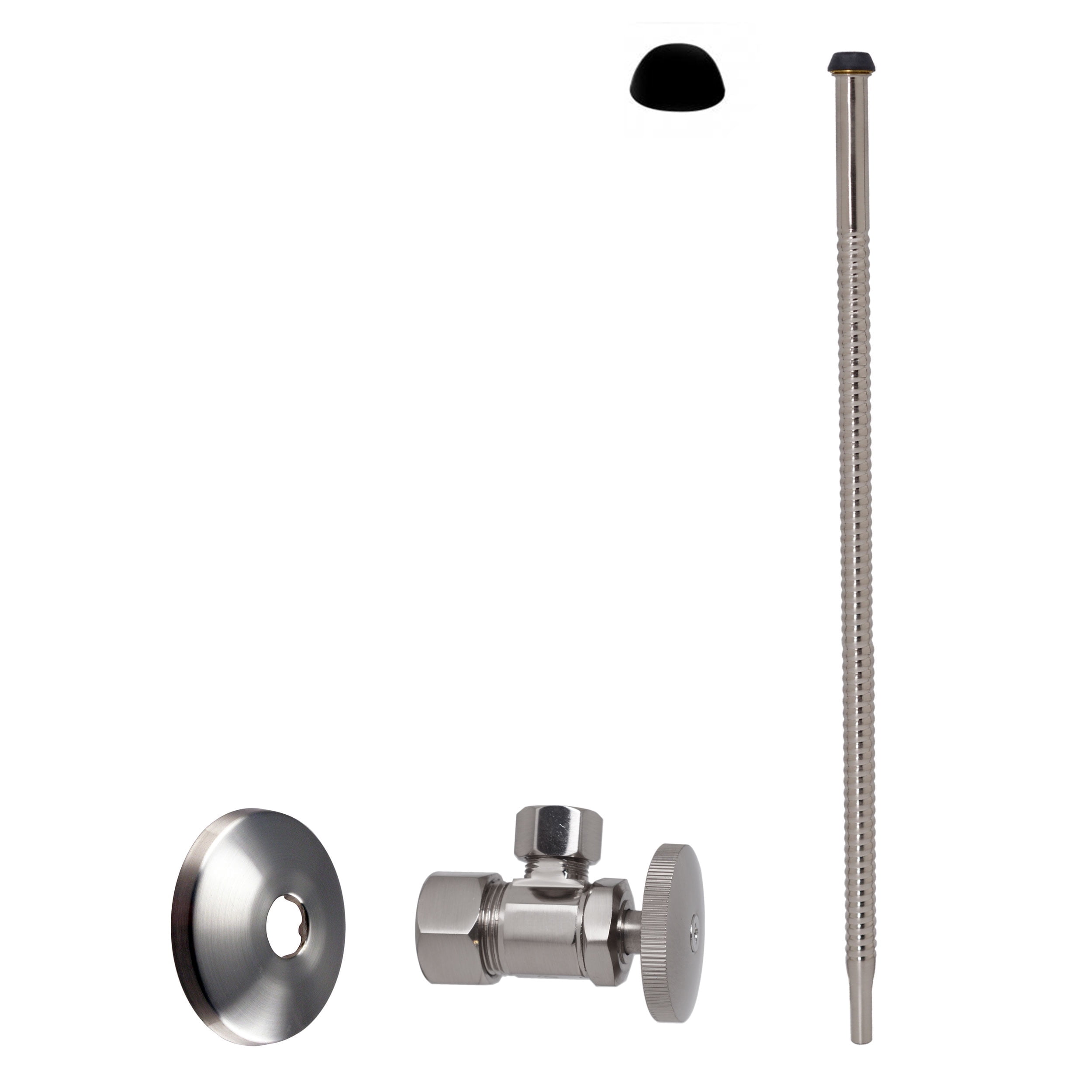 Westbrass 15" Bendable Corrugated Faucet and Toilet Supply Kit with ...