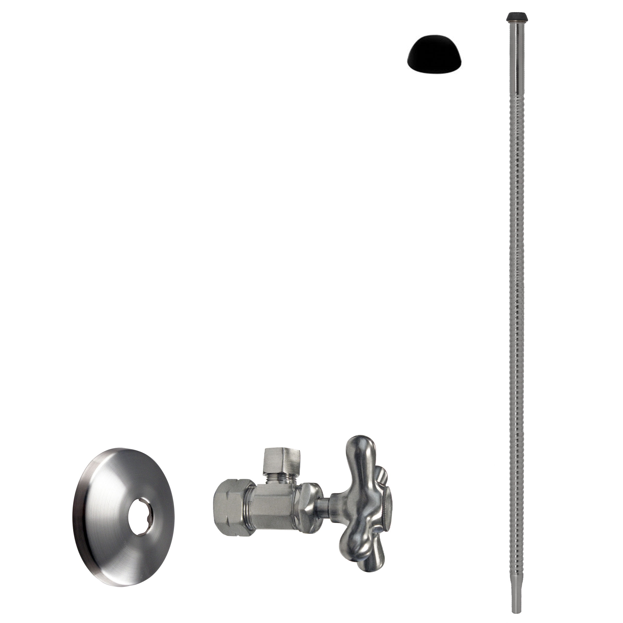 Westbrass D105K20X-07 5/8" x 3/8" OD x 20" Corrugated Riser Supply Line ...