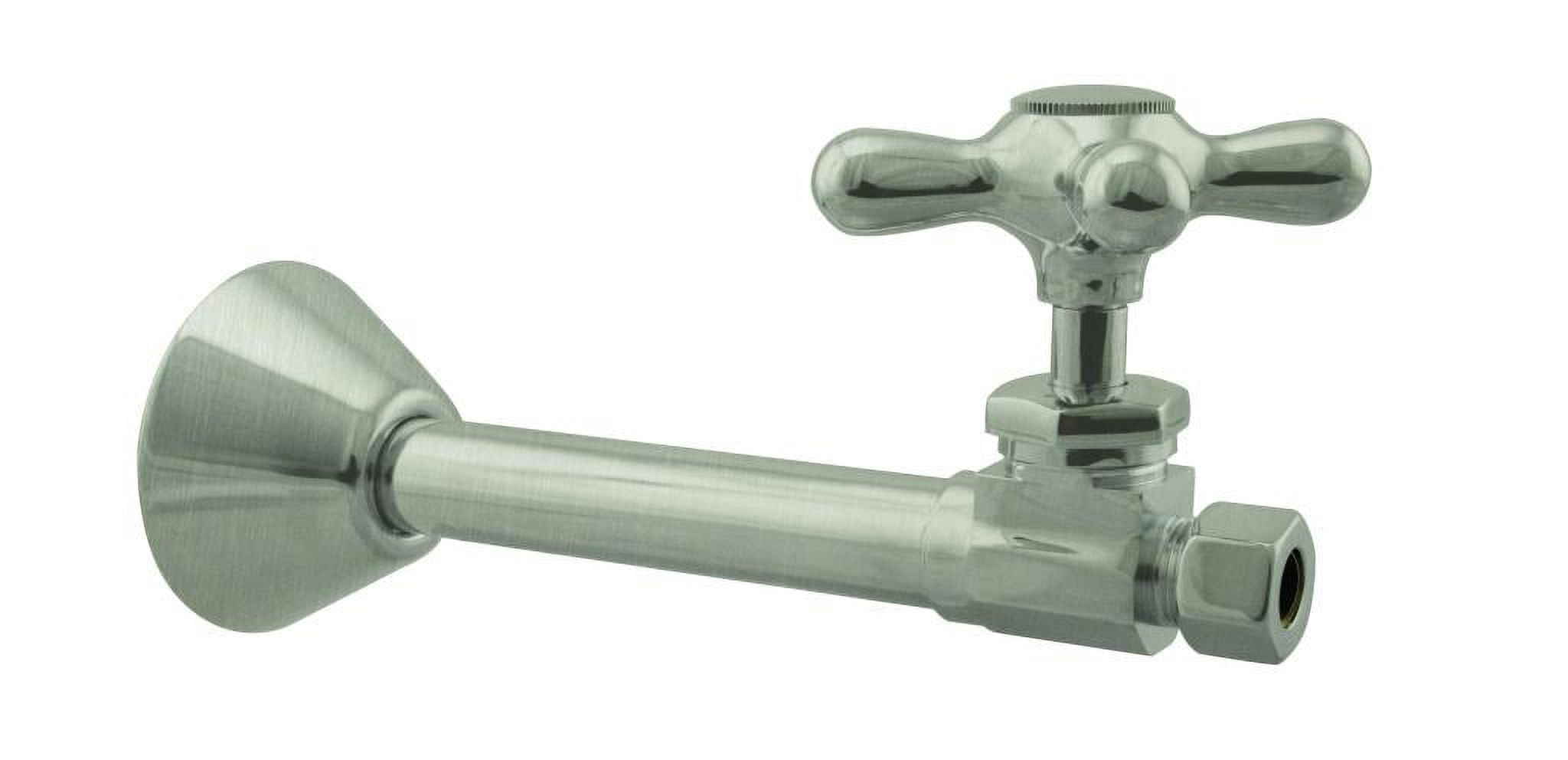 Westbrass Cross Handle Straight Valve with 5 inch Copper Sweat ...