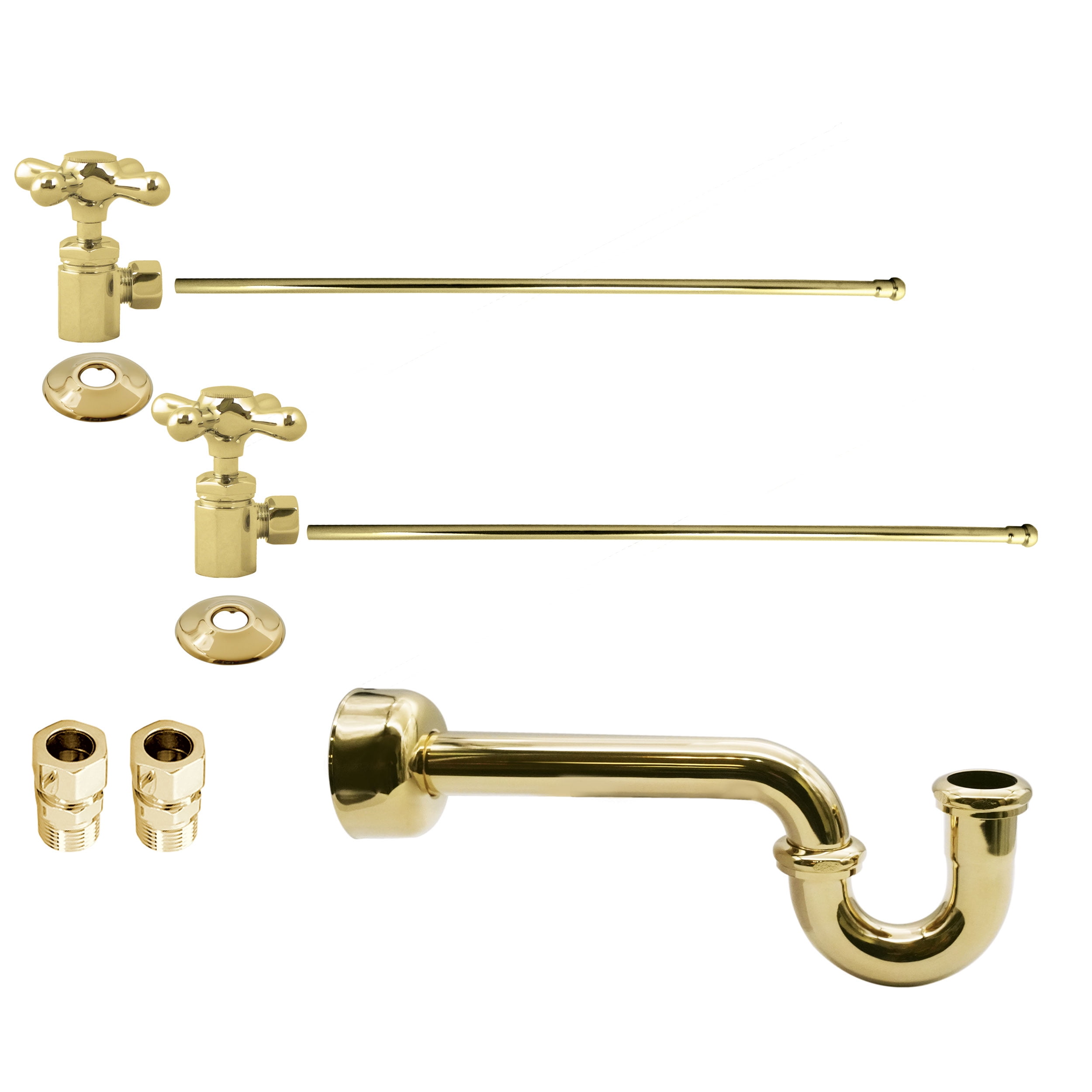 Westbrass D1838L-01 Freestanding Pedestal Sink Faucet Supply Line ...