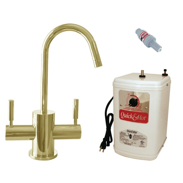 Westbrass D2051HFP-01 10" 2-Handle Hot and Cold Water Dispenser Faucet ...