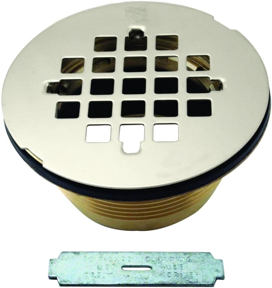 Westbrass D206B-05 4-1/4" Brass Key Compression Shower Drain, Polished ...