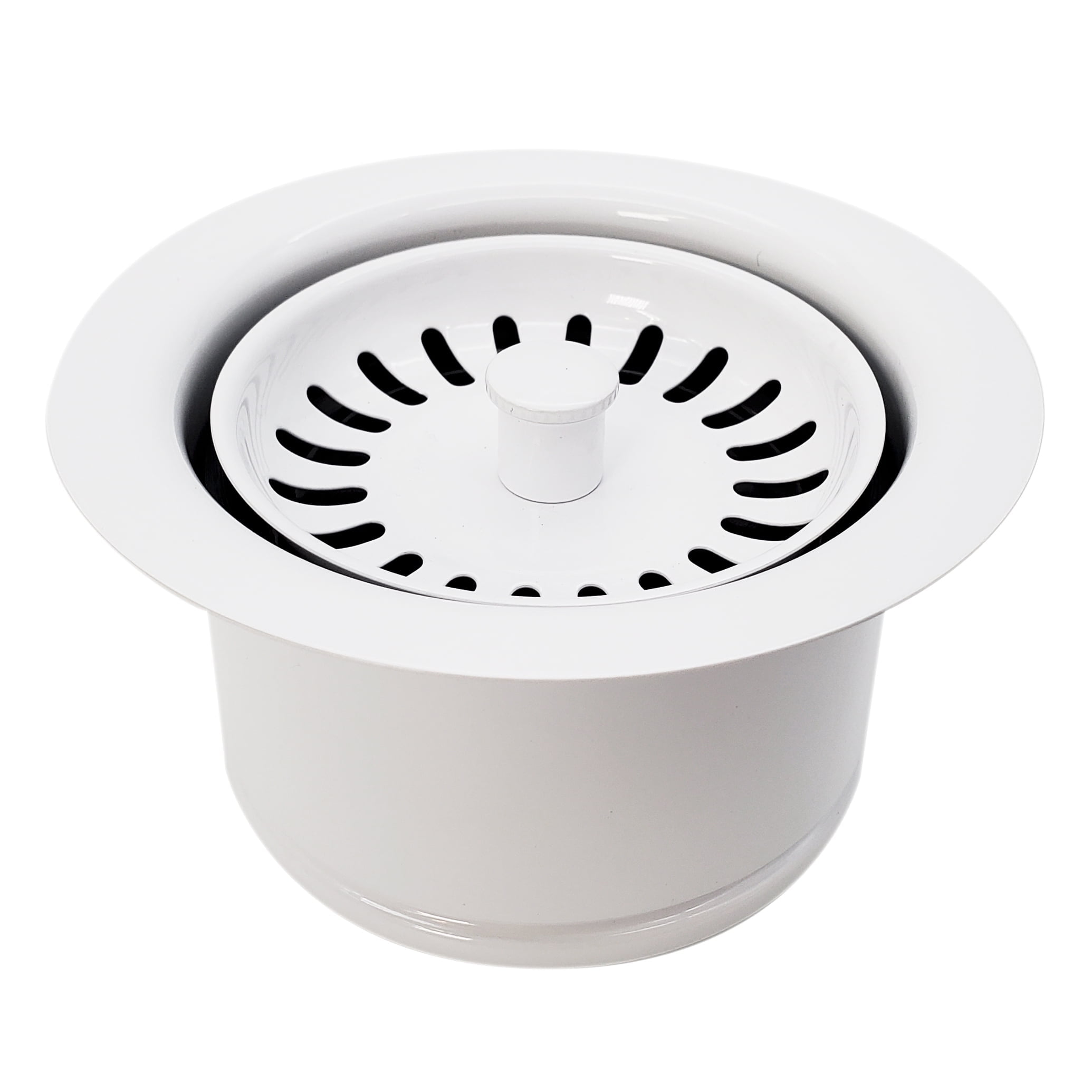 Westbrass Extra-Deep Collar Waste Disposal Flange & Strainer Stopper ...