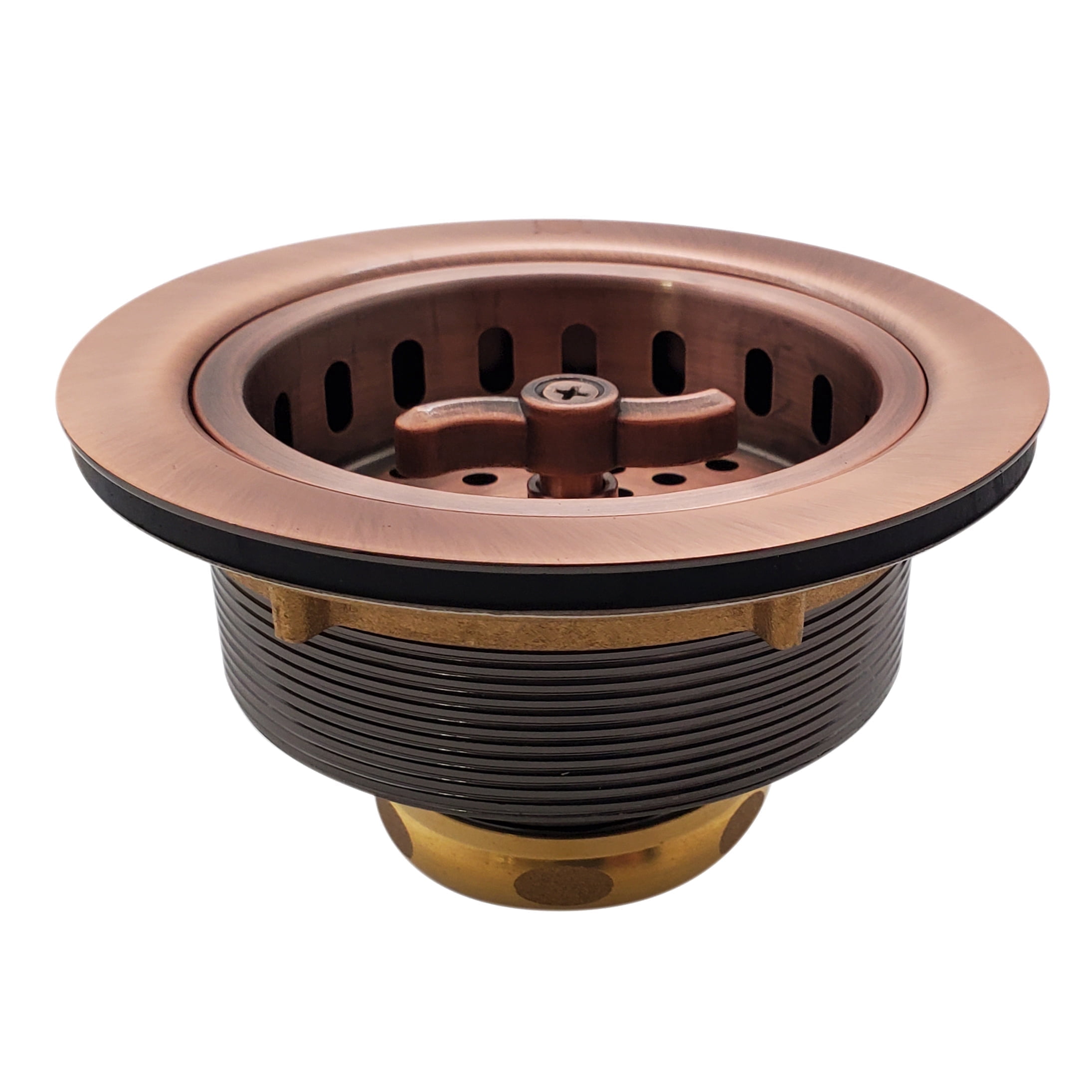 Westbrass 3-1/2" Wing Nut Twist Style Kitchen Drain Basket Strainer ...