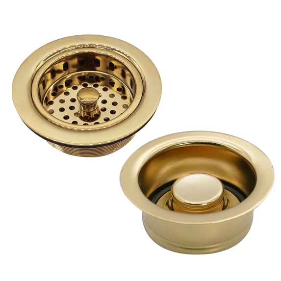 Westbrass Post Style Strainer with Waste Disposal Flange and Stopper ...